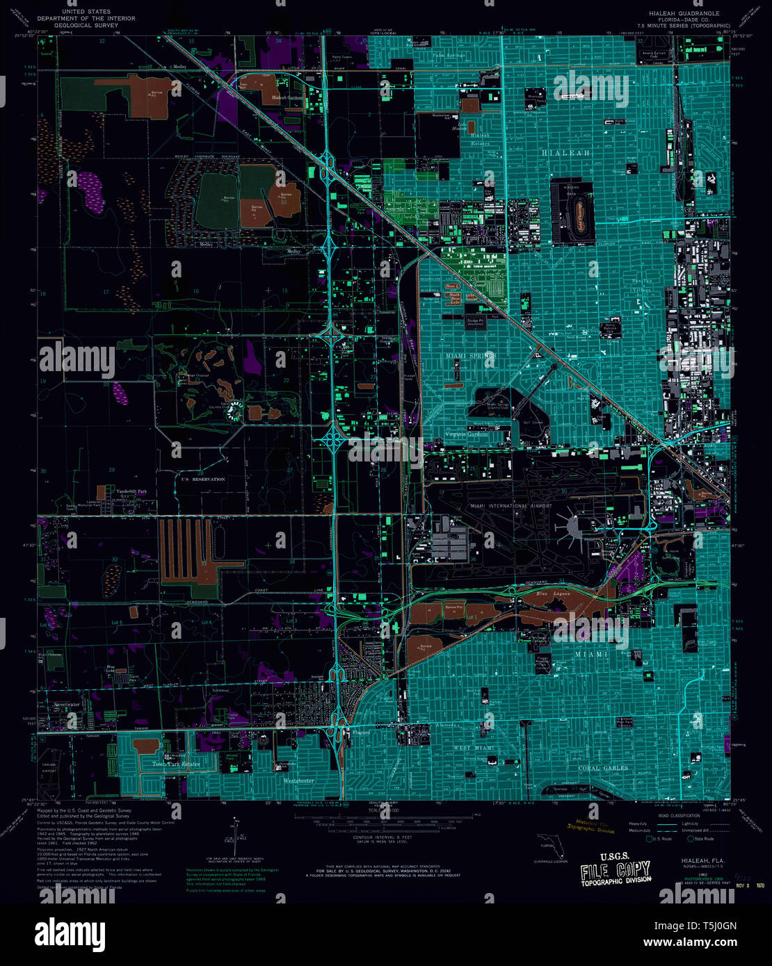 Map of hialeah hi-res stock photography and images - Alamy