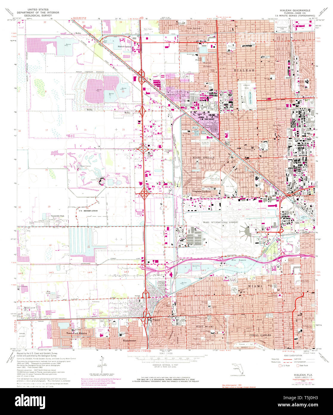 Map of hialeah hi-res stock photography and images - Alamy