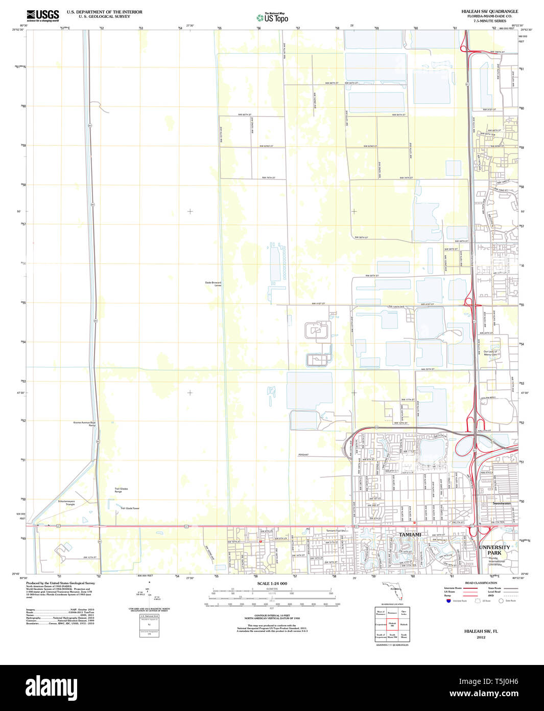 Map of hialeah hi-res stock photography and images - Alamy