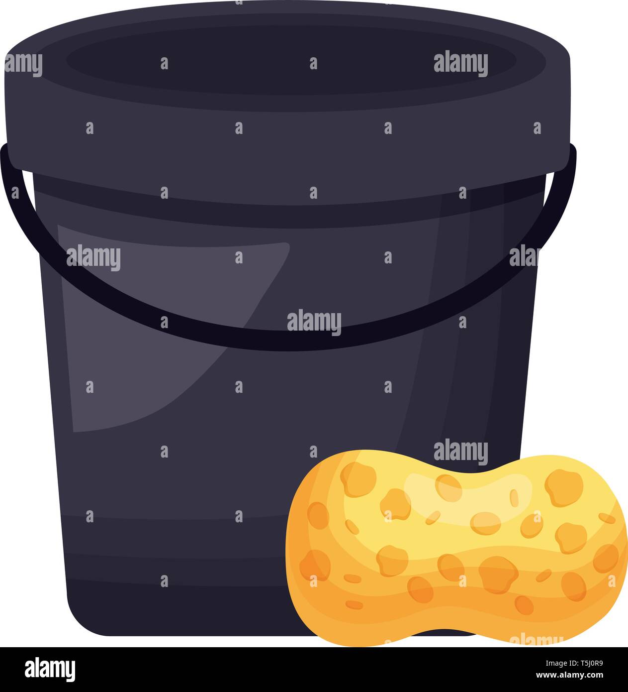 bucket sponge tool cleaning Stock Vector Image & Art - Alamy