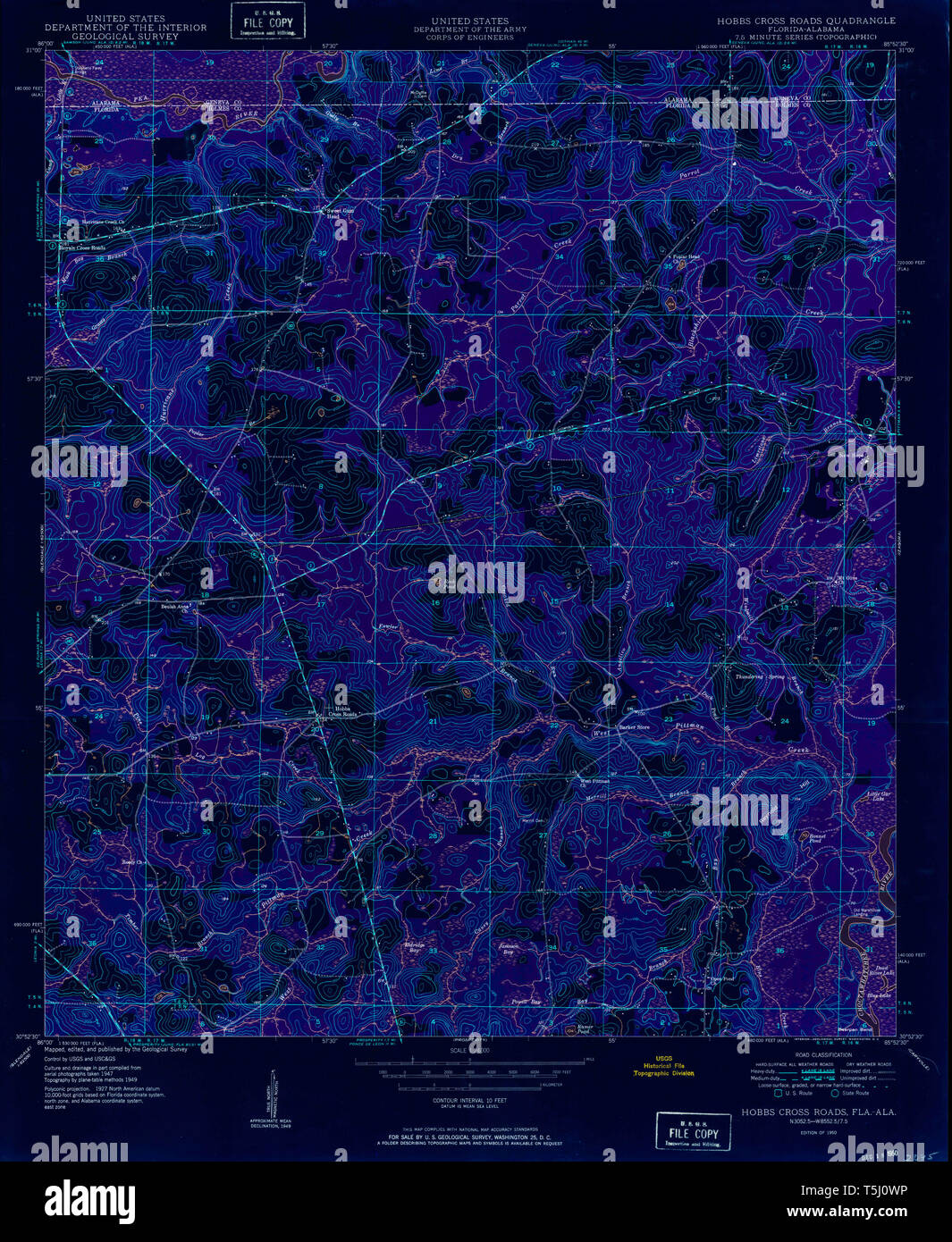 Map of hobbs hi-res stock photography and images - Alamy
