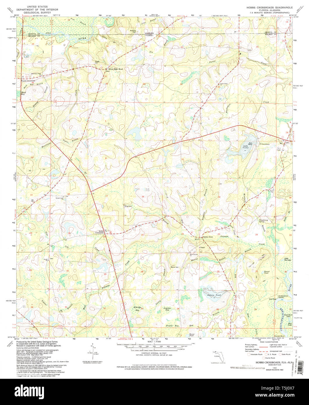 Map of hobbs hi-res stock photography and images - Alamy