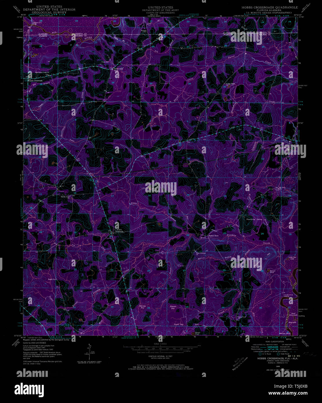 Map of hobbs hi-res stock photography and images - Alamy