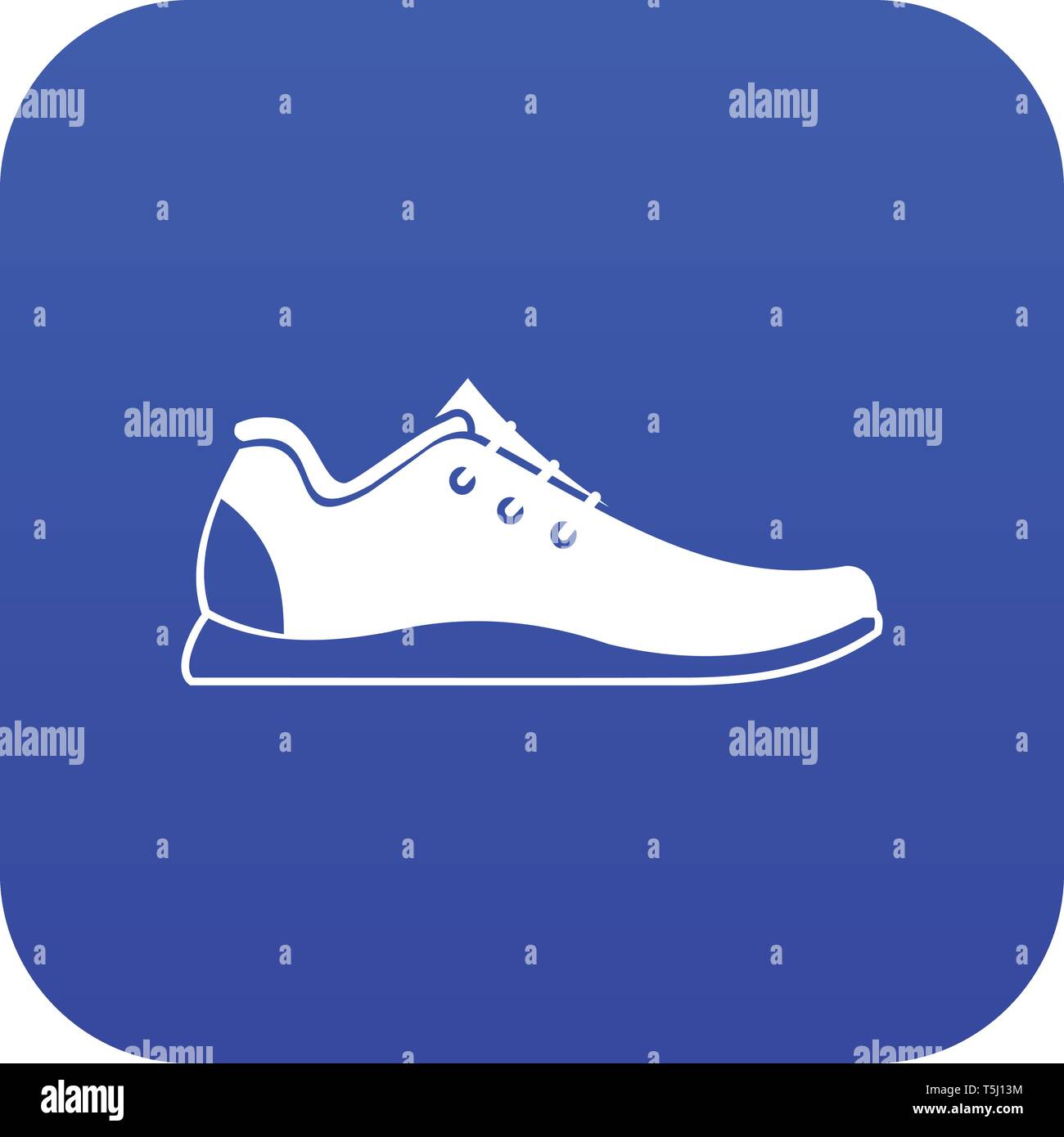 Blue athletic shoe icon Stock Vector Images - Alamy
