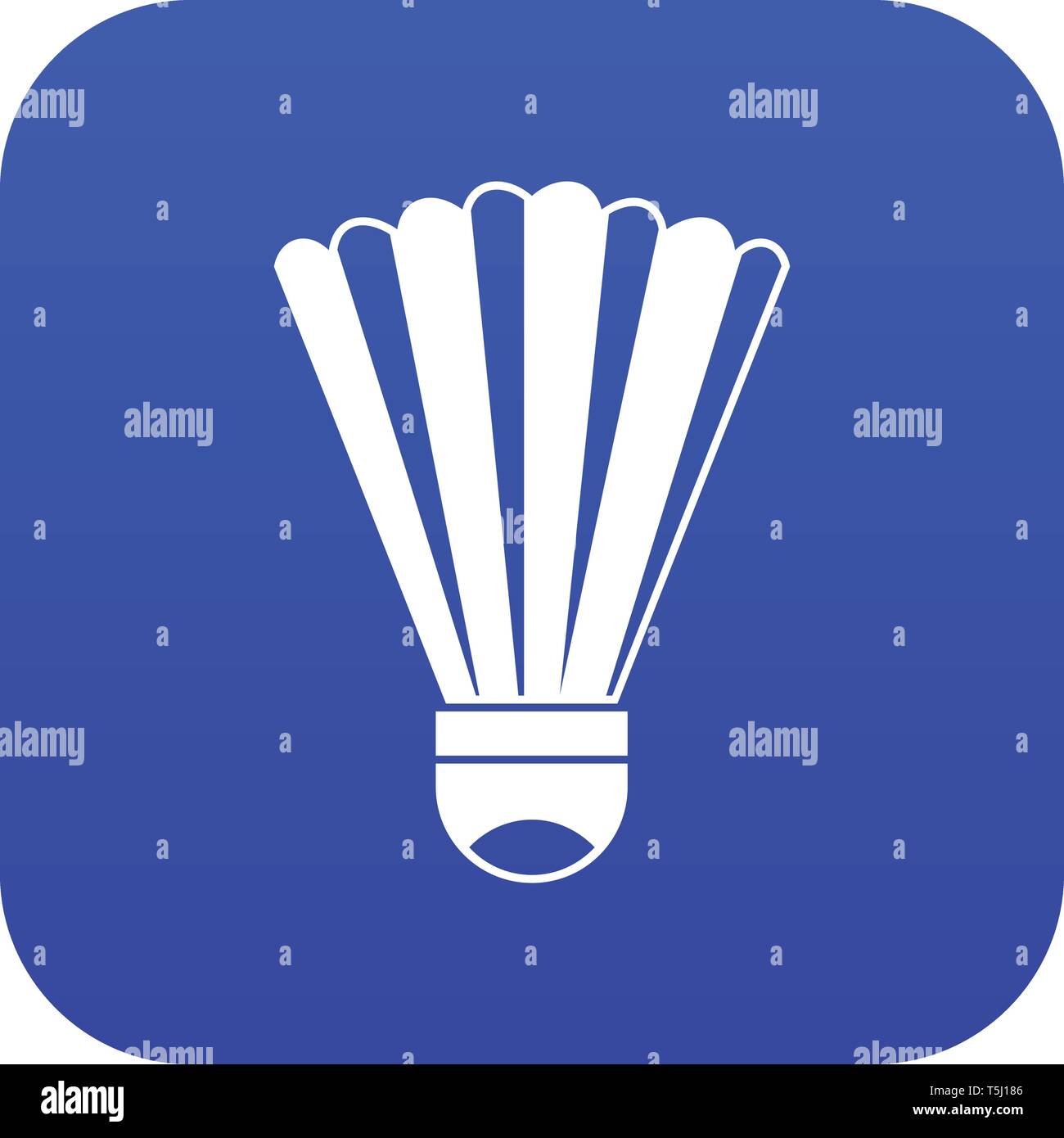 Shuttlecock icon digital blue Stock Vector Image & Art - Alamy