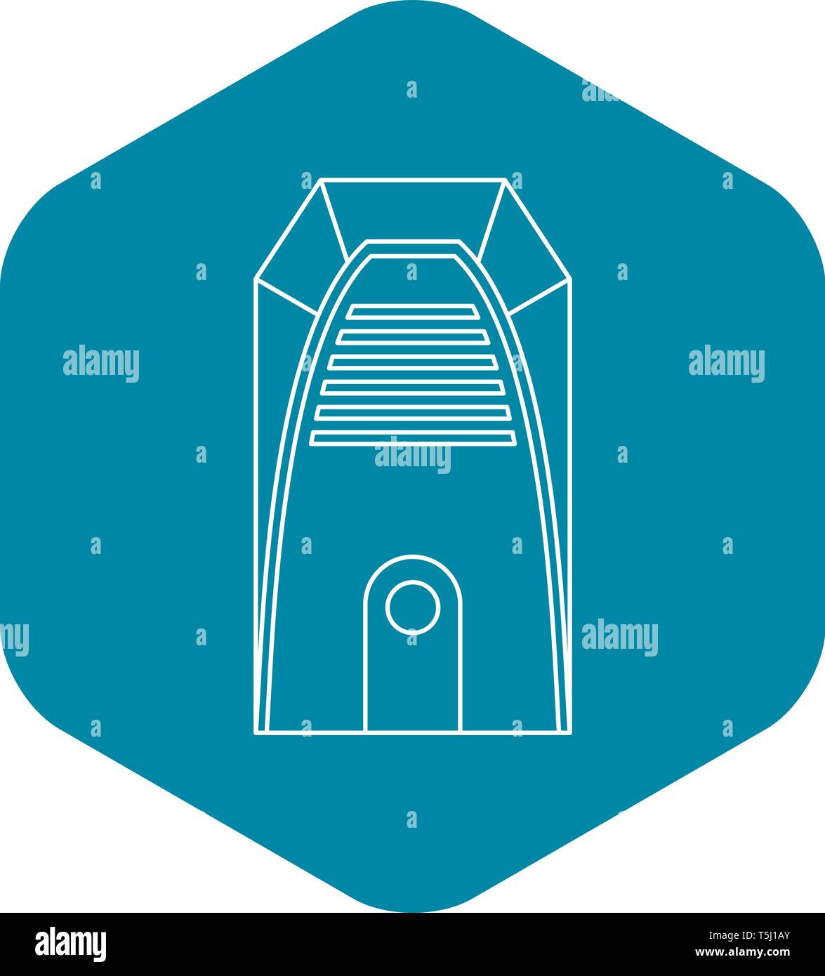 Electric heater icon, outline style Stock Vector Image & Art - Alamy