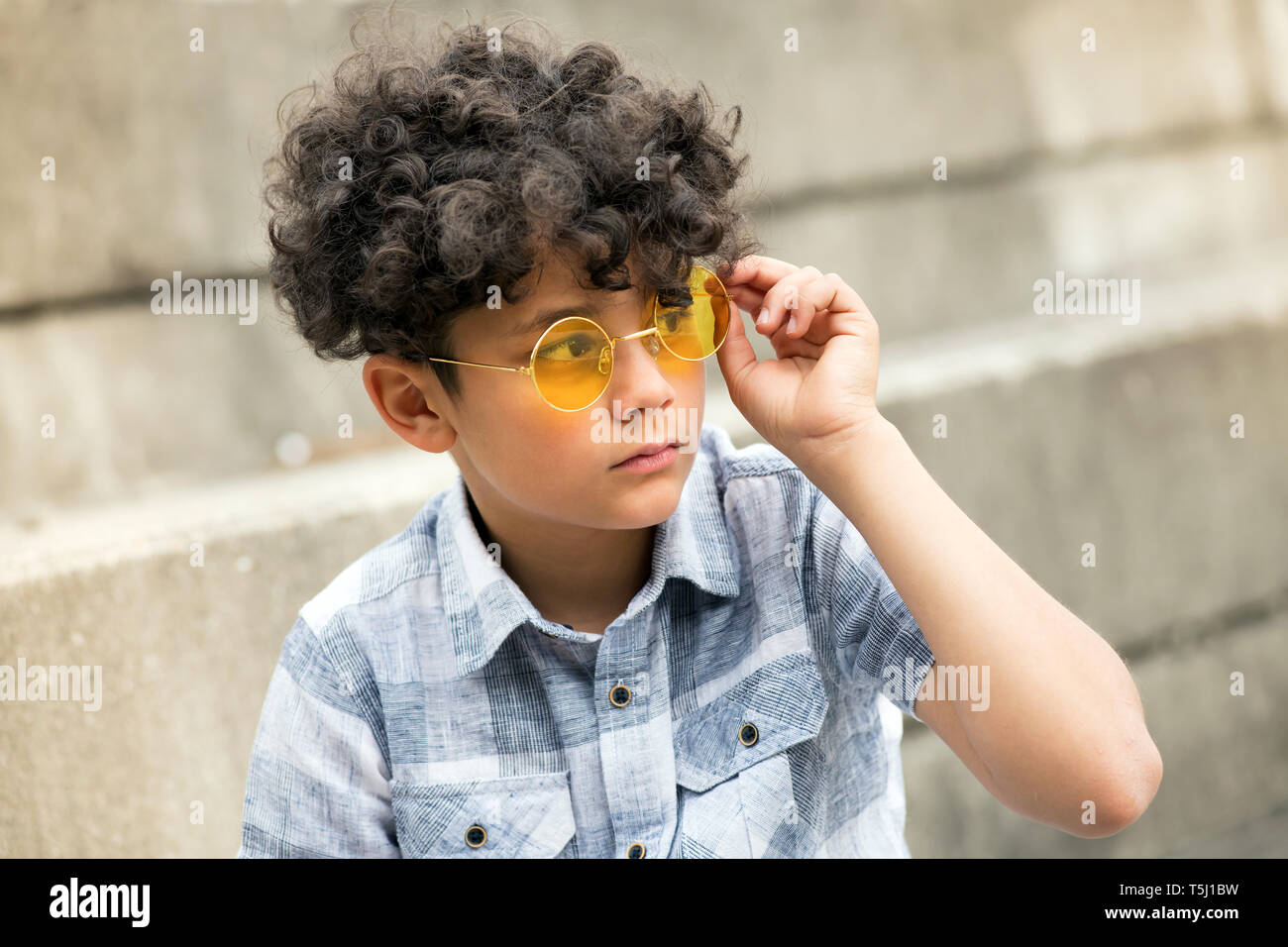 Curly headed hi-res stock photography and images - Alamy