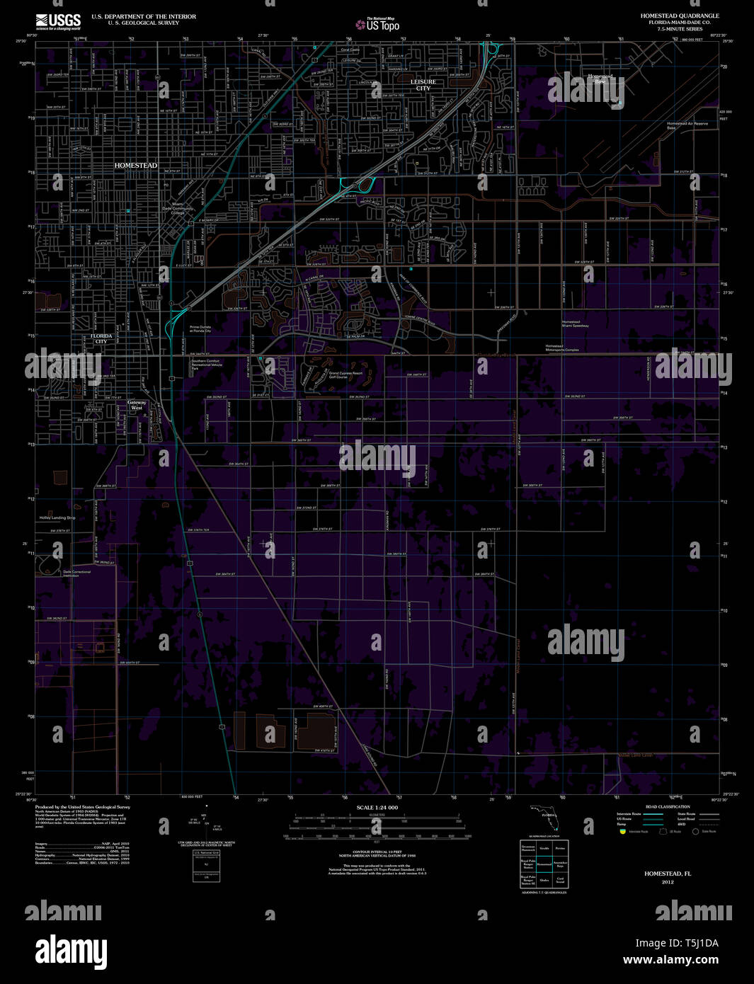 Homestead florida map hi-res stock photography and images - Alamy