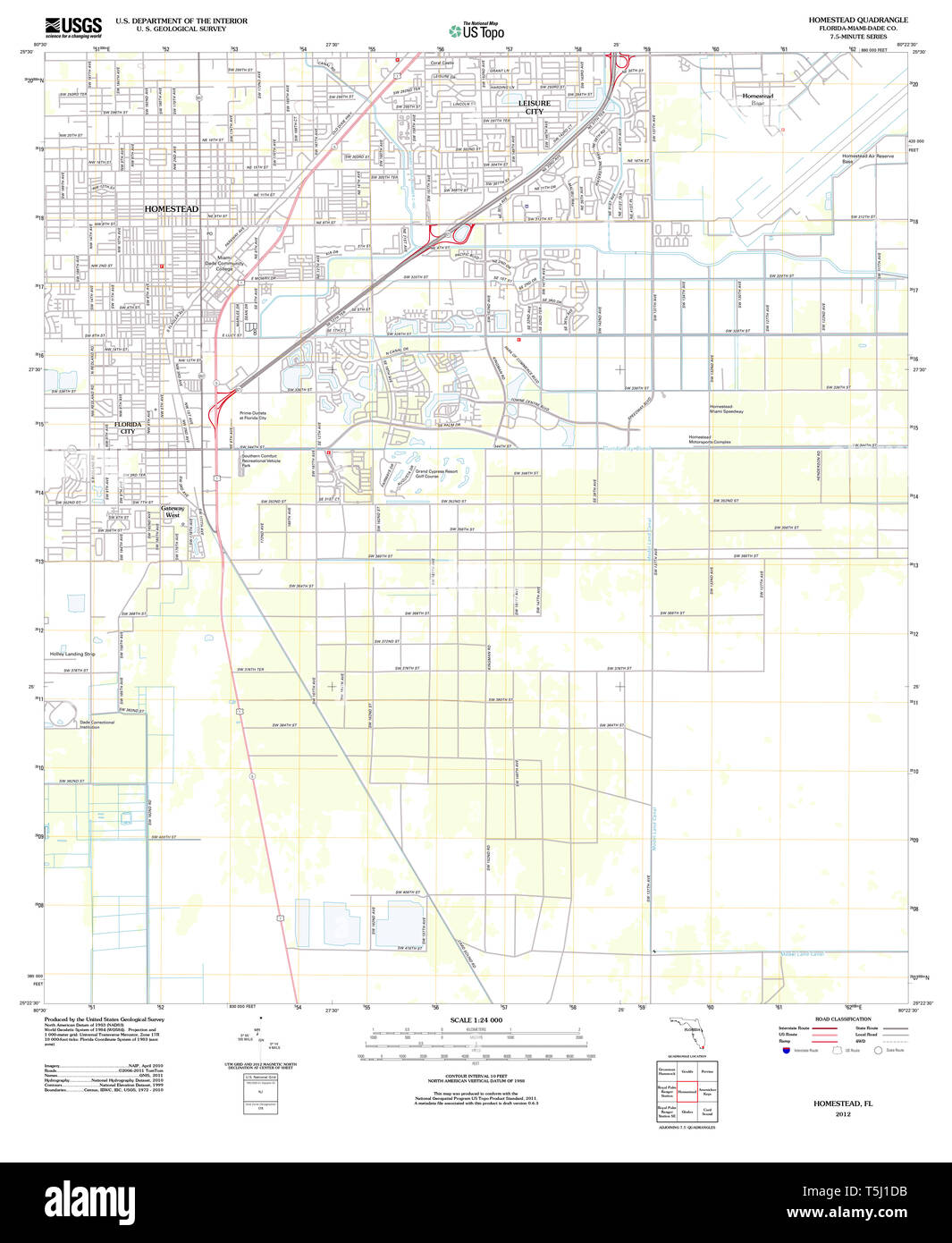 Homestead florida map hi-res stock photography and images - Alamy