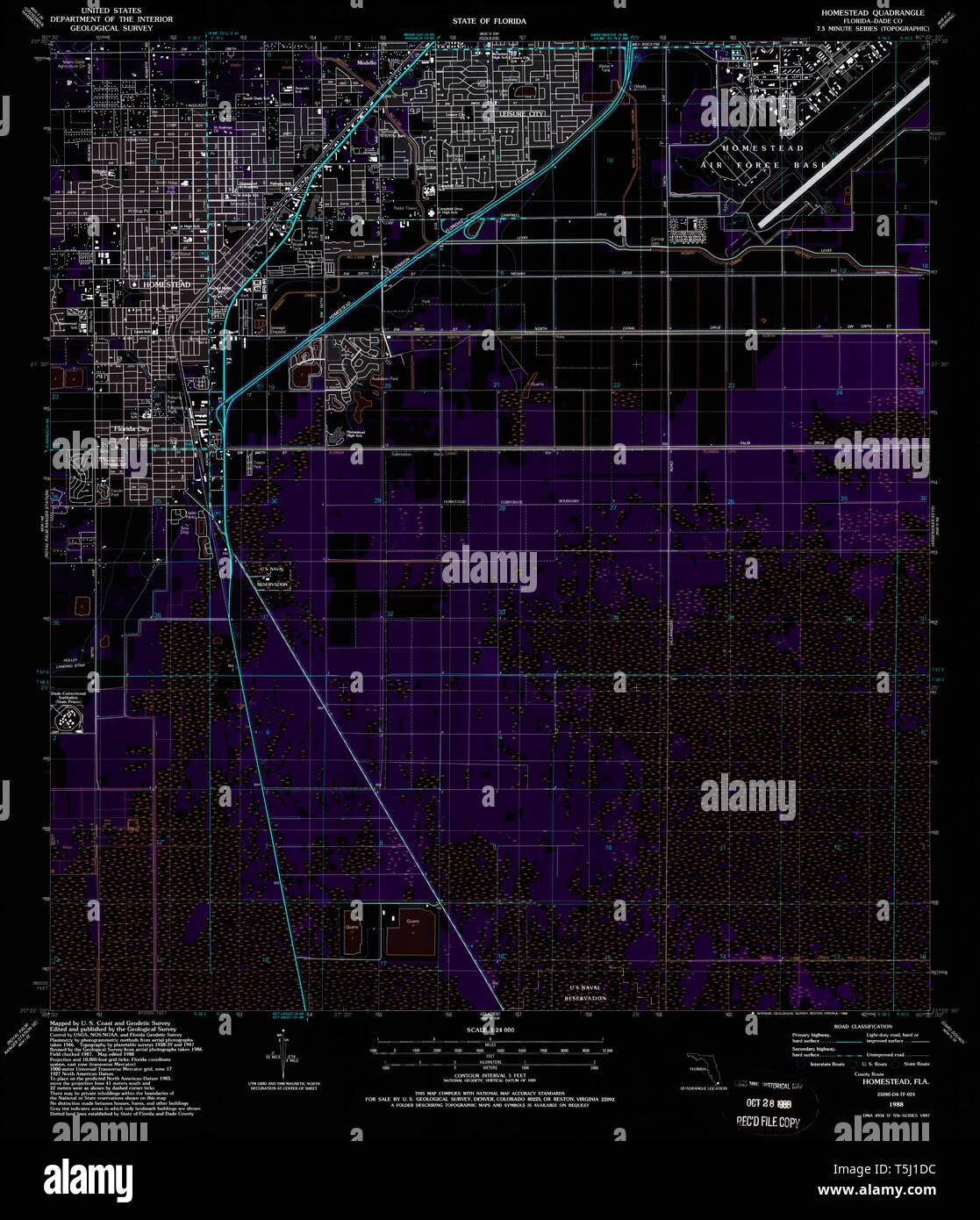 Homestead florida map hi-res stock photography and images - Alamy