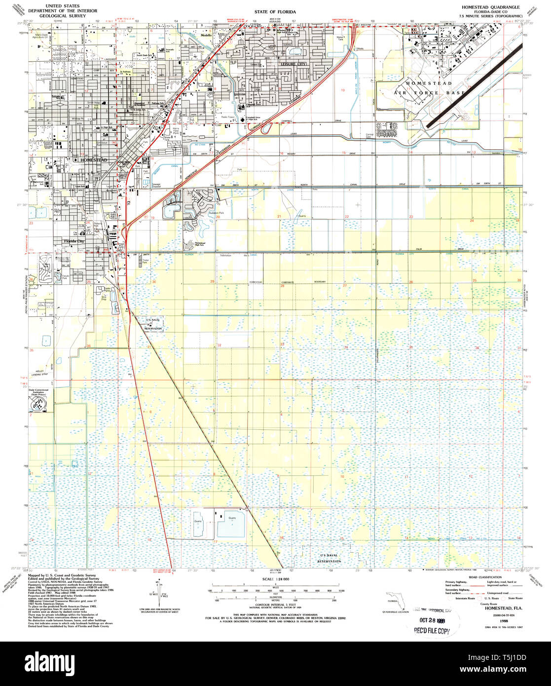 Homestead florida map hi-res stock photography and images - Alamy