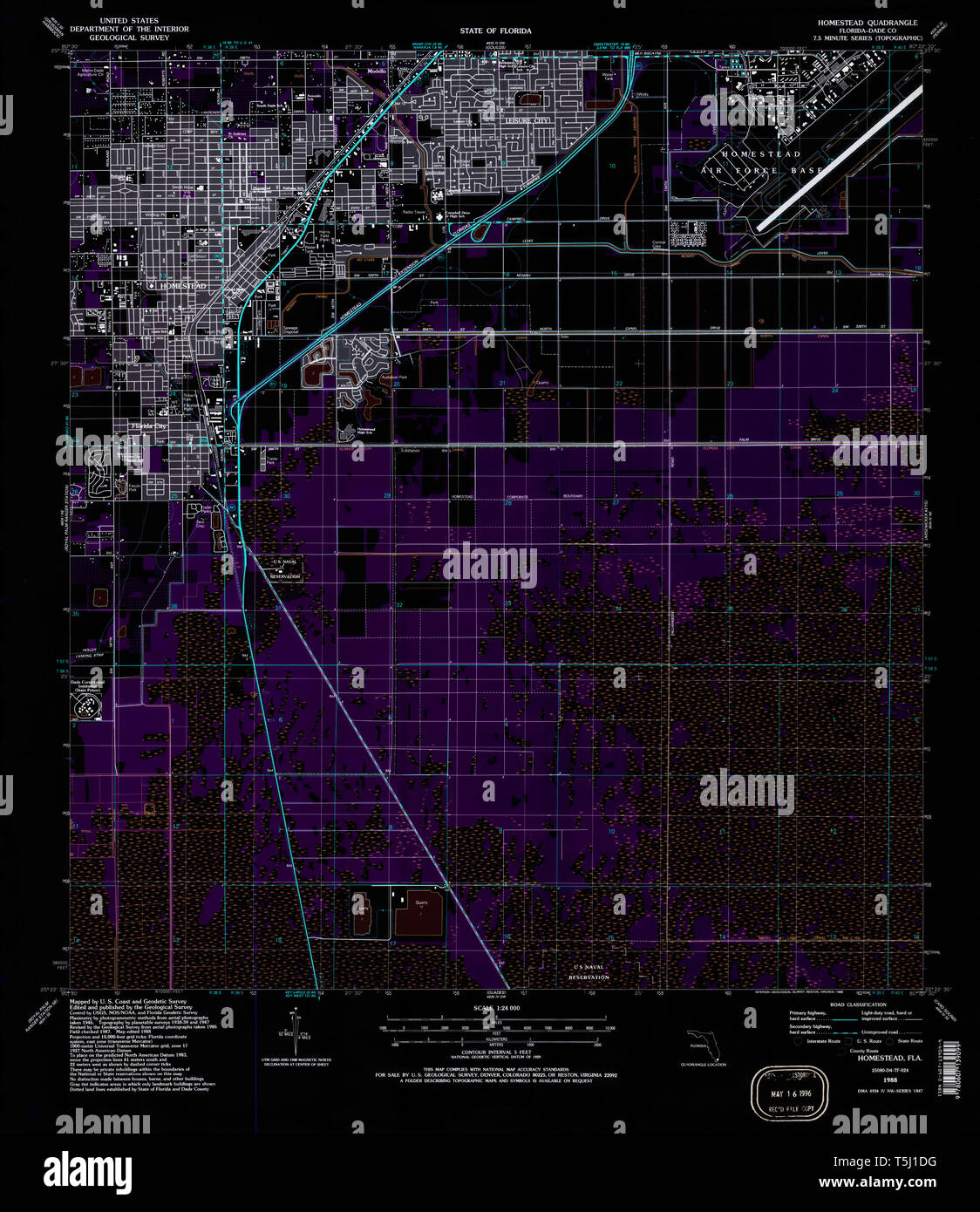 Homestead florida map hi-res stock photography and images - Alamy