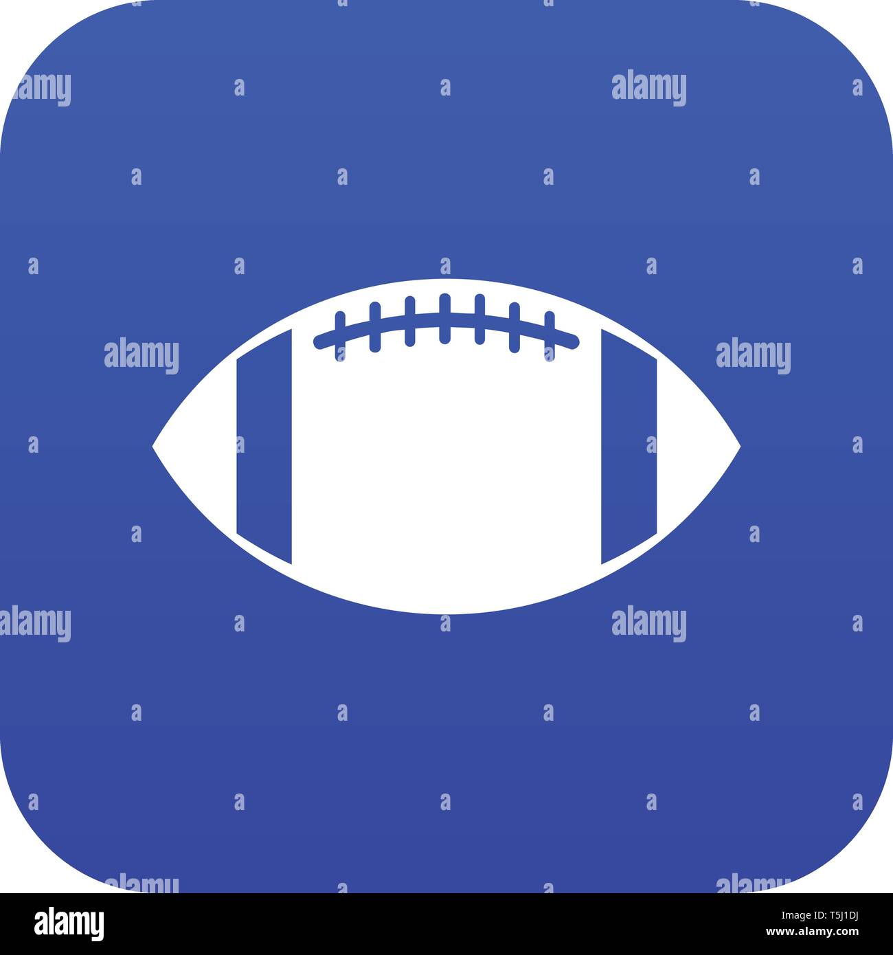 Rugby ball icon digital blue Stock Vector Image & Art - Alamy