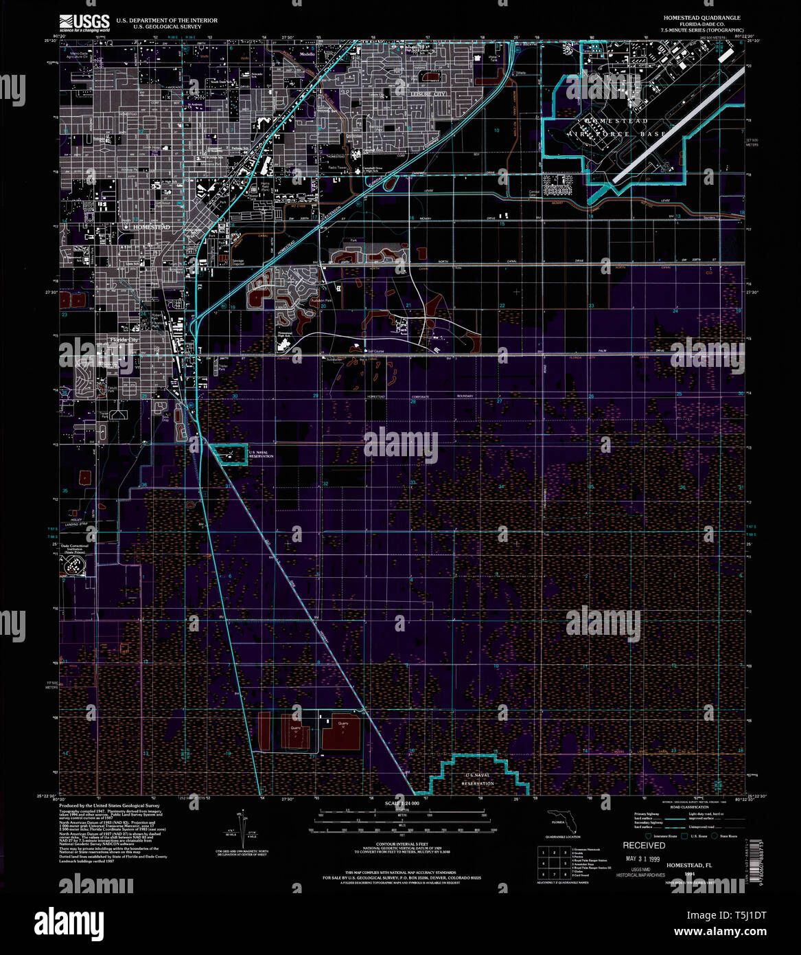Homestead florida map hi-res stock photography and images - Alamy