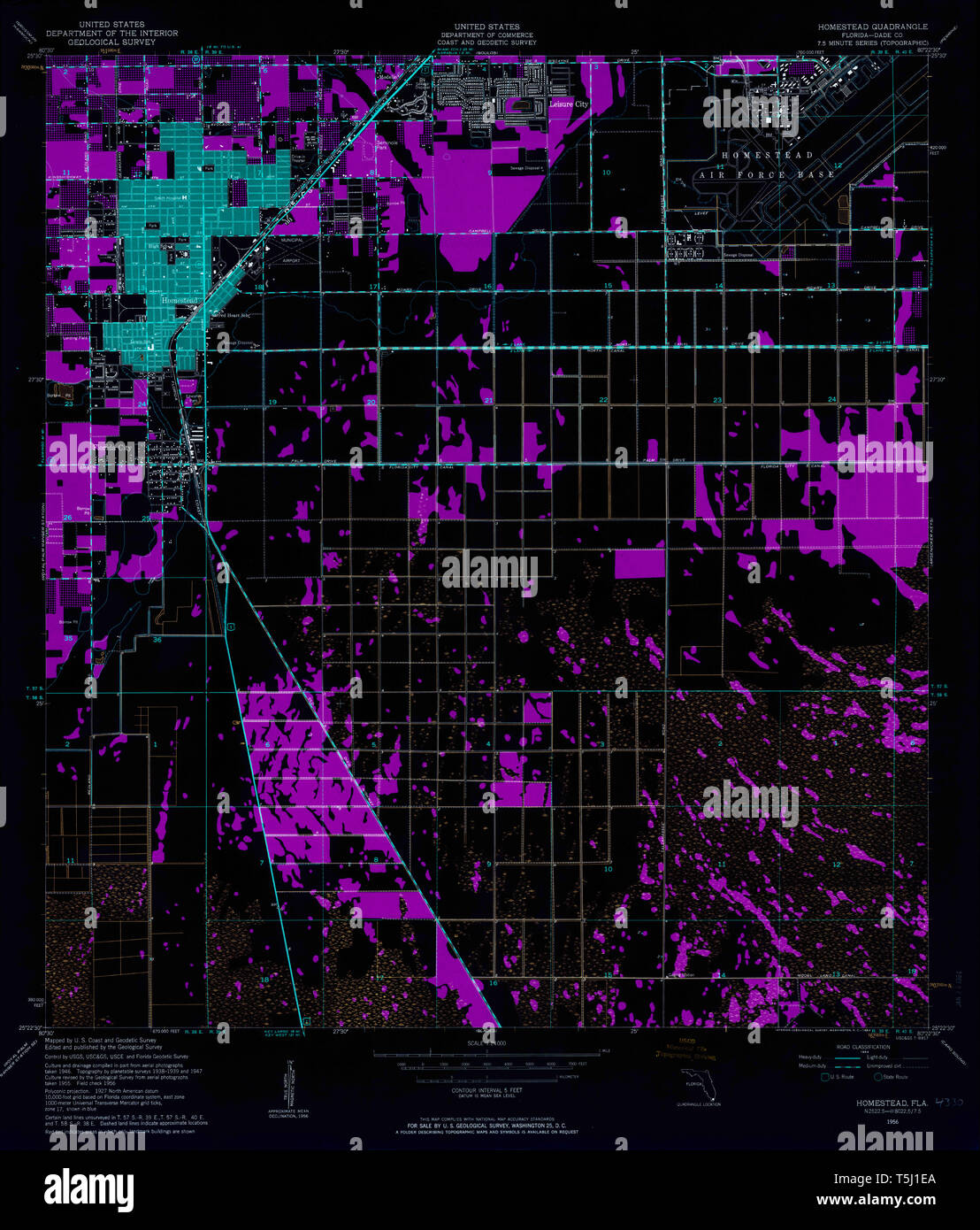Homestead florida map hi-res stock photography and images - Alamy