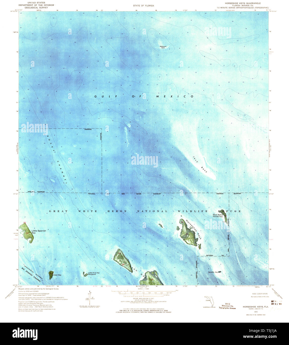 Florida keys map hi-res stock photography and images - Alamy
