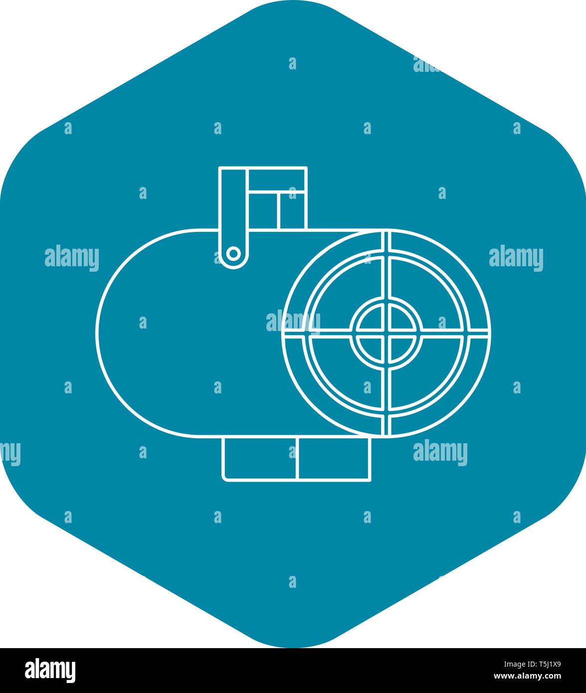 Heat gun icon, outline style Stock Vector Image & Art - Alamy