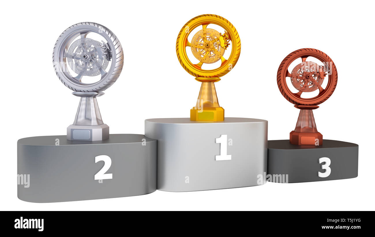 Golden bike trophy hi-res stock photography and images - Alamy