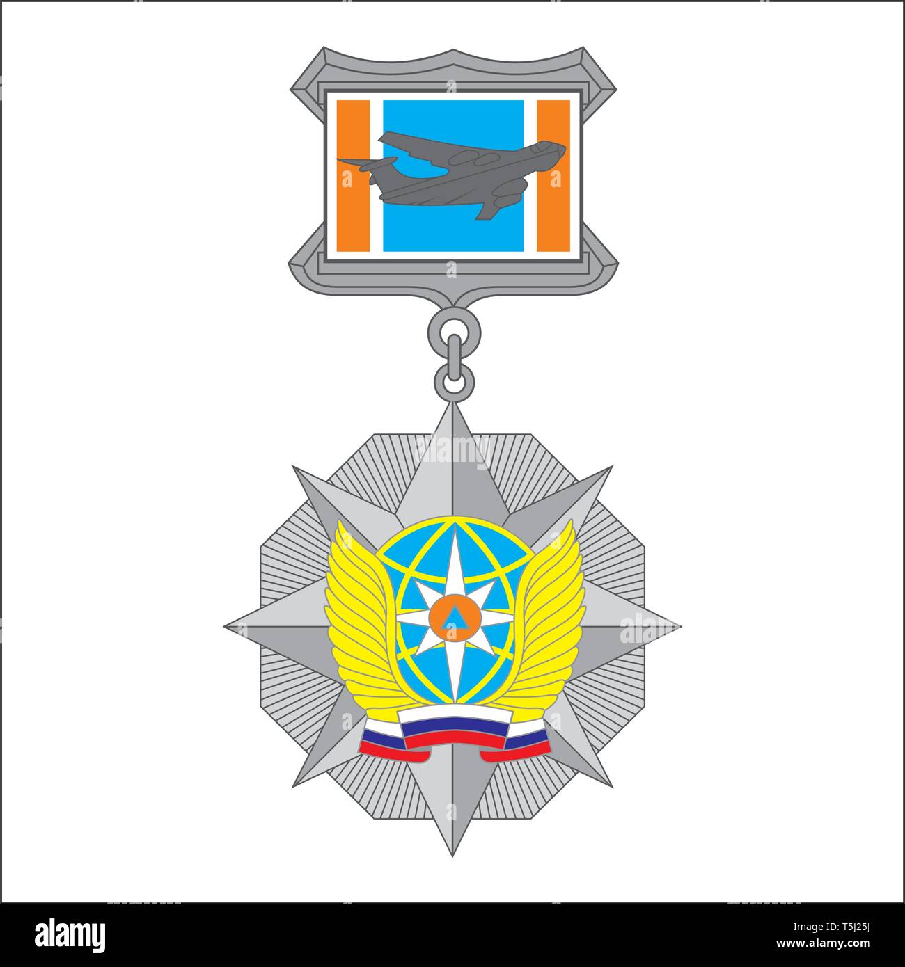 Badges, insignia, decorations and medals in the vector Stock Vector ...