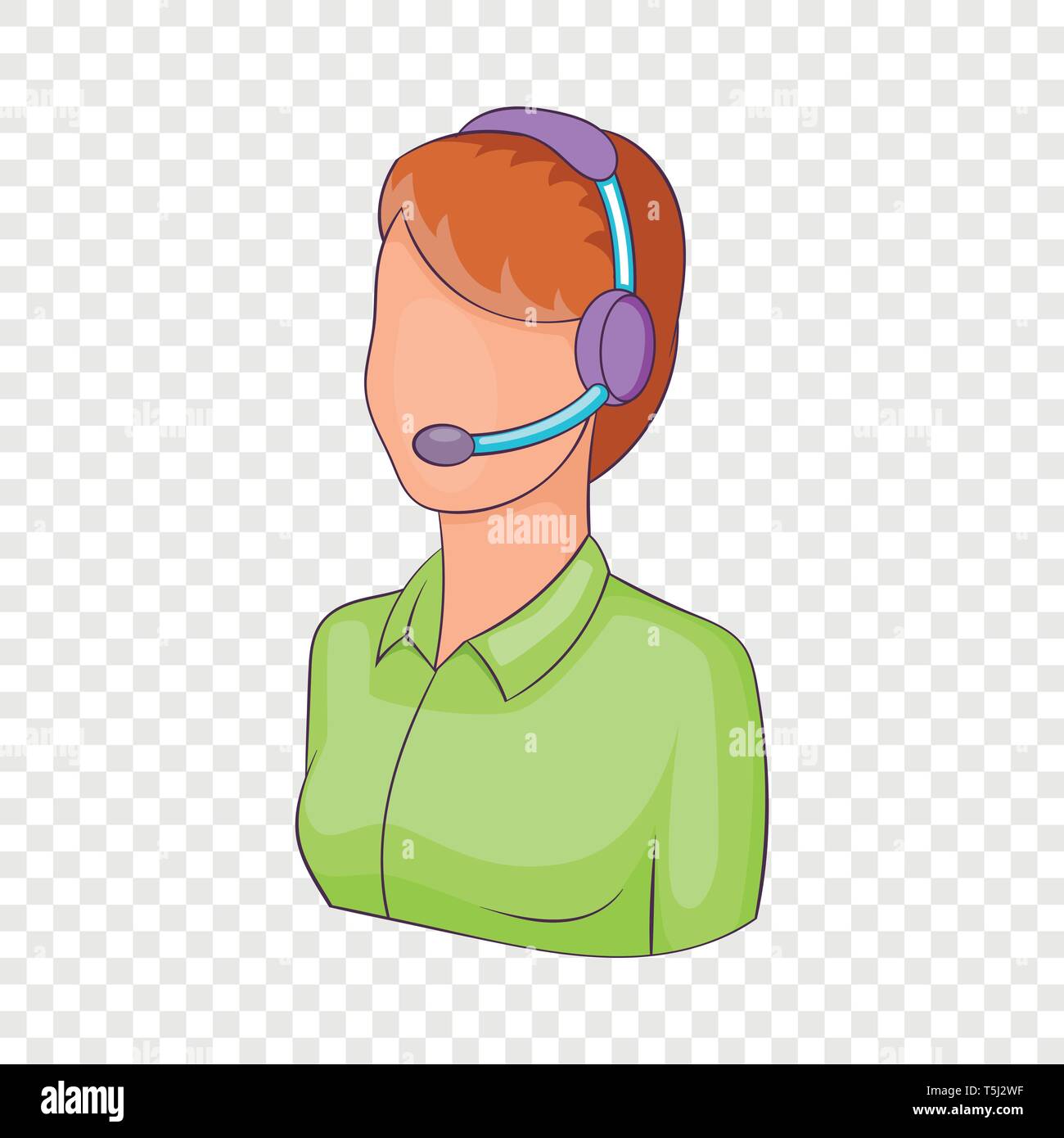 Female wireless operator Stock Vector Images - Alamy