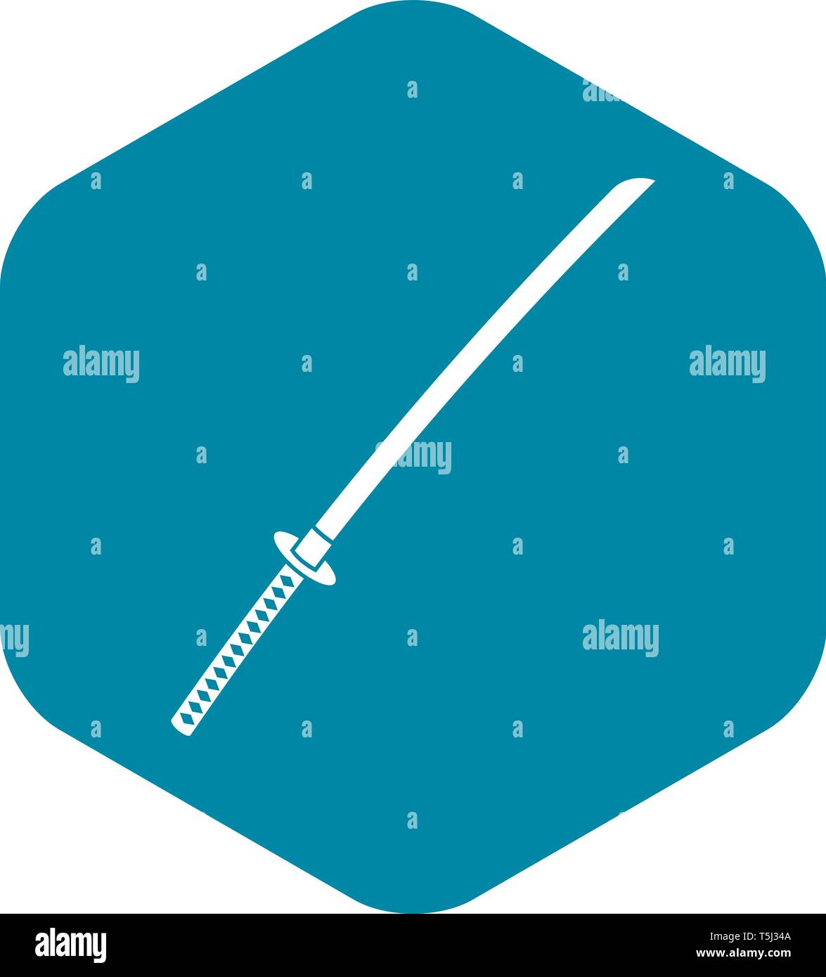 Japanese katana icon, simple style Stock Vector Image & Art - Alamy