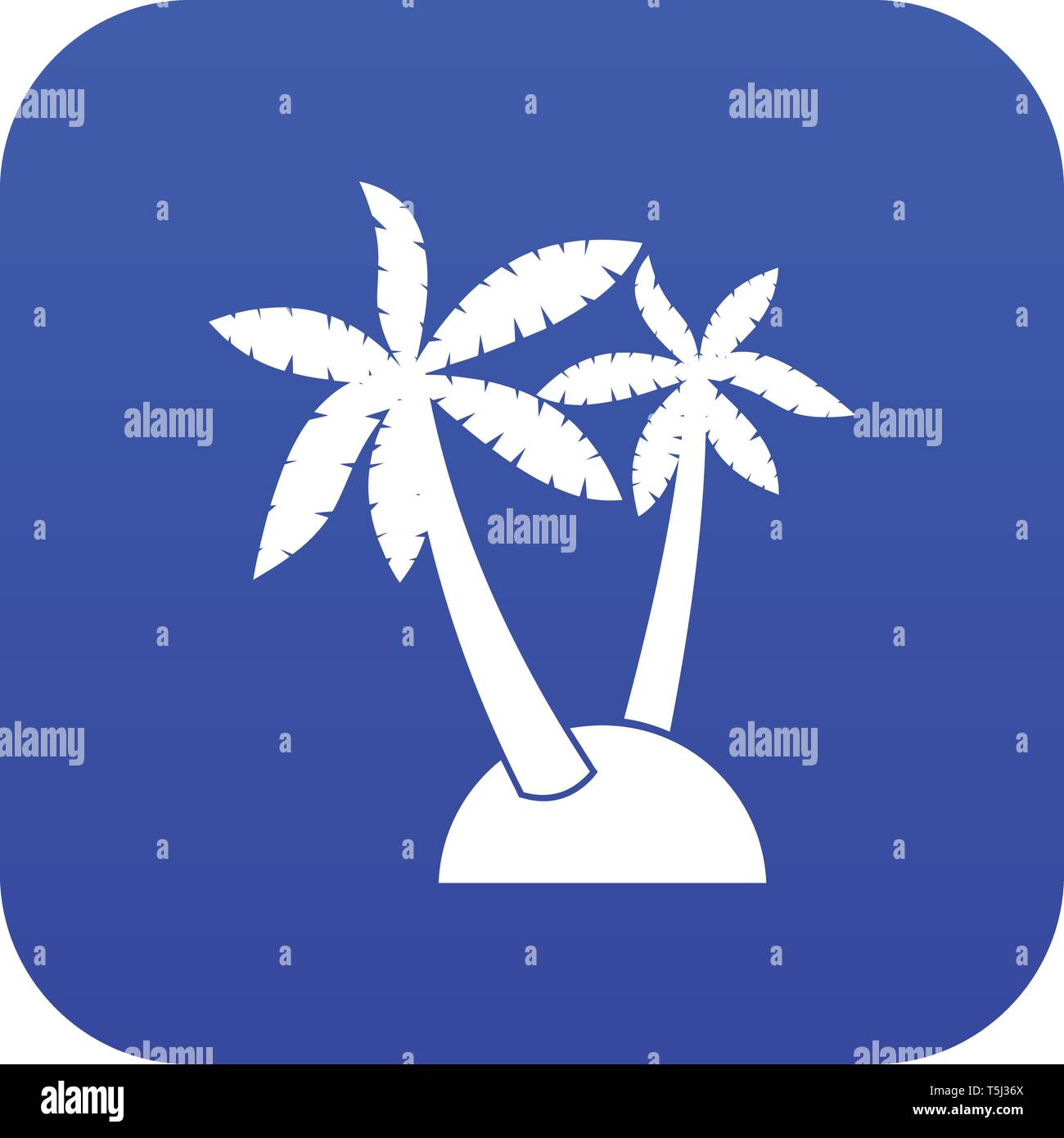 Palm trees icon digital blue Stock Vector Image & Art - Alamy