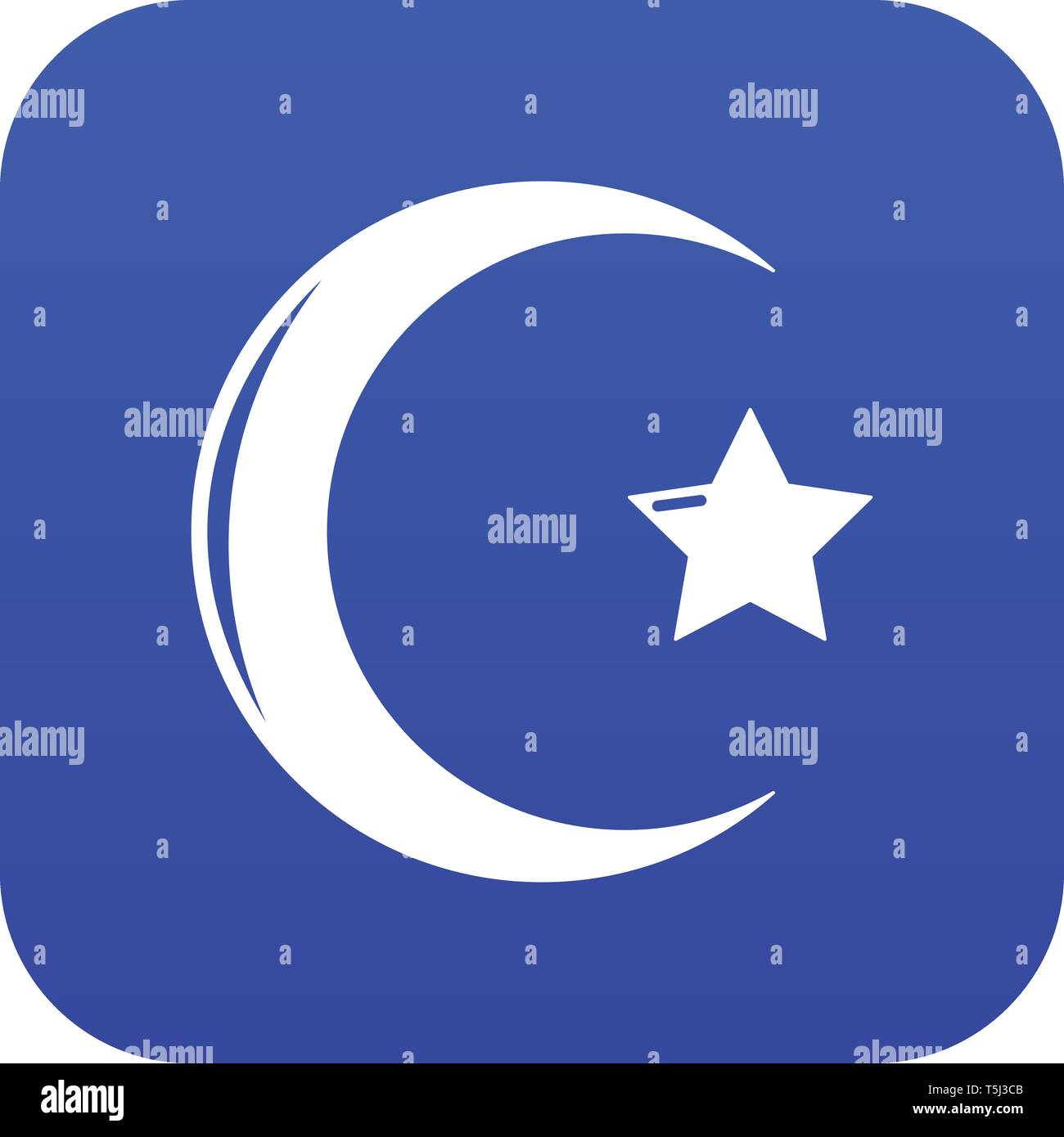 Blue Islam Symbol