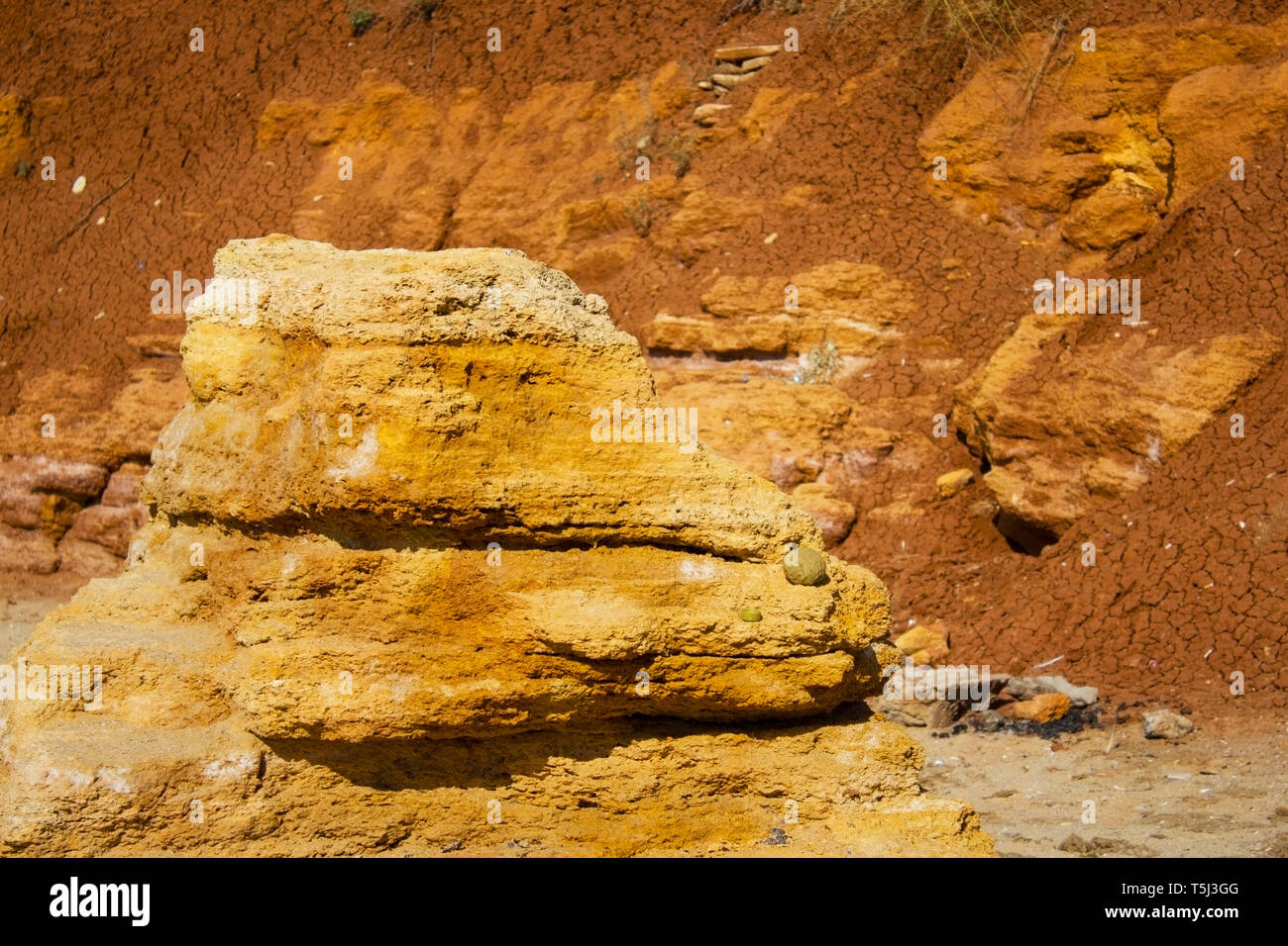 the surface texture of the slope from dry sand-clay granular soils with ...