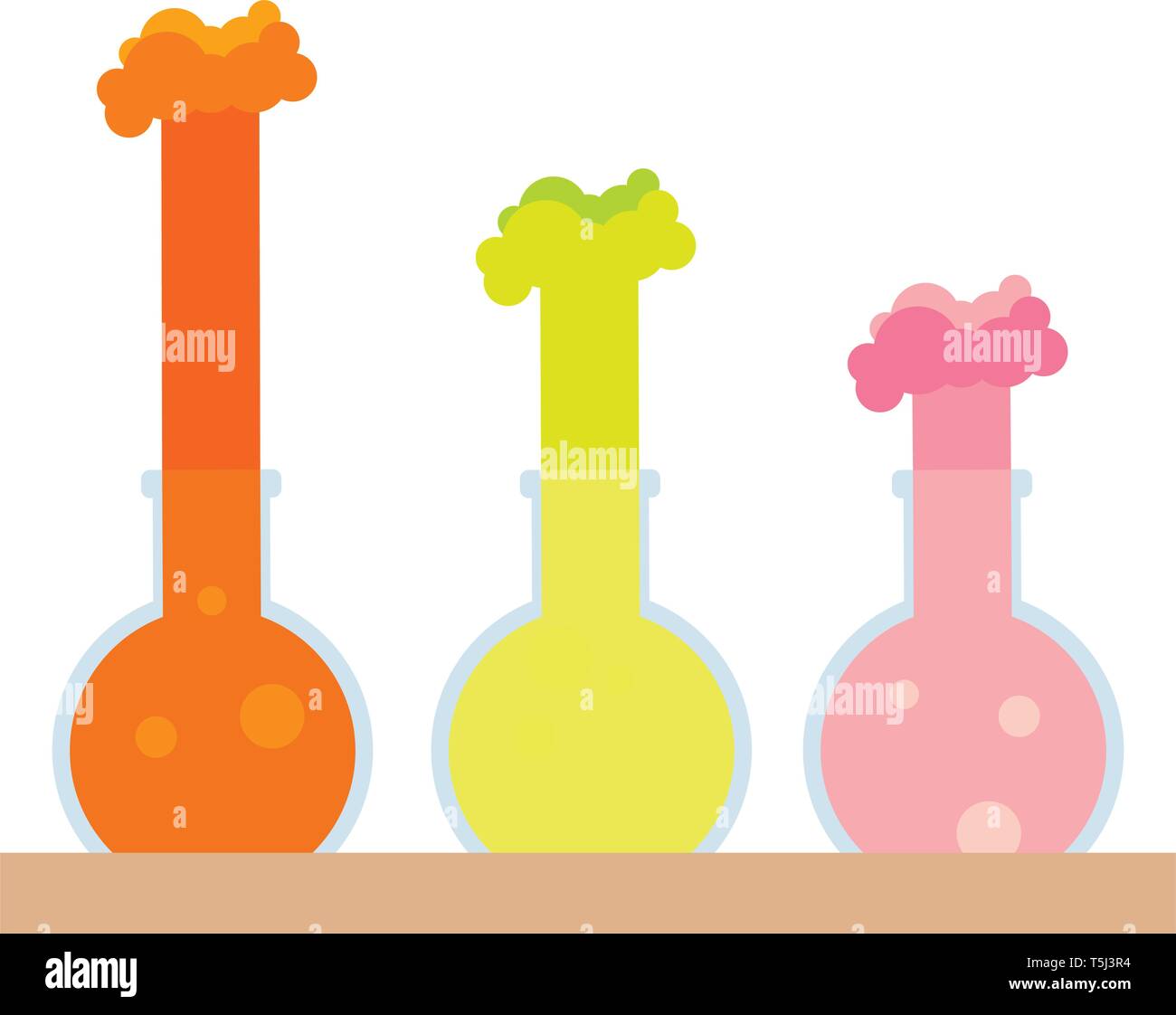 abstract chemistry object on a white background, vector illustration ...