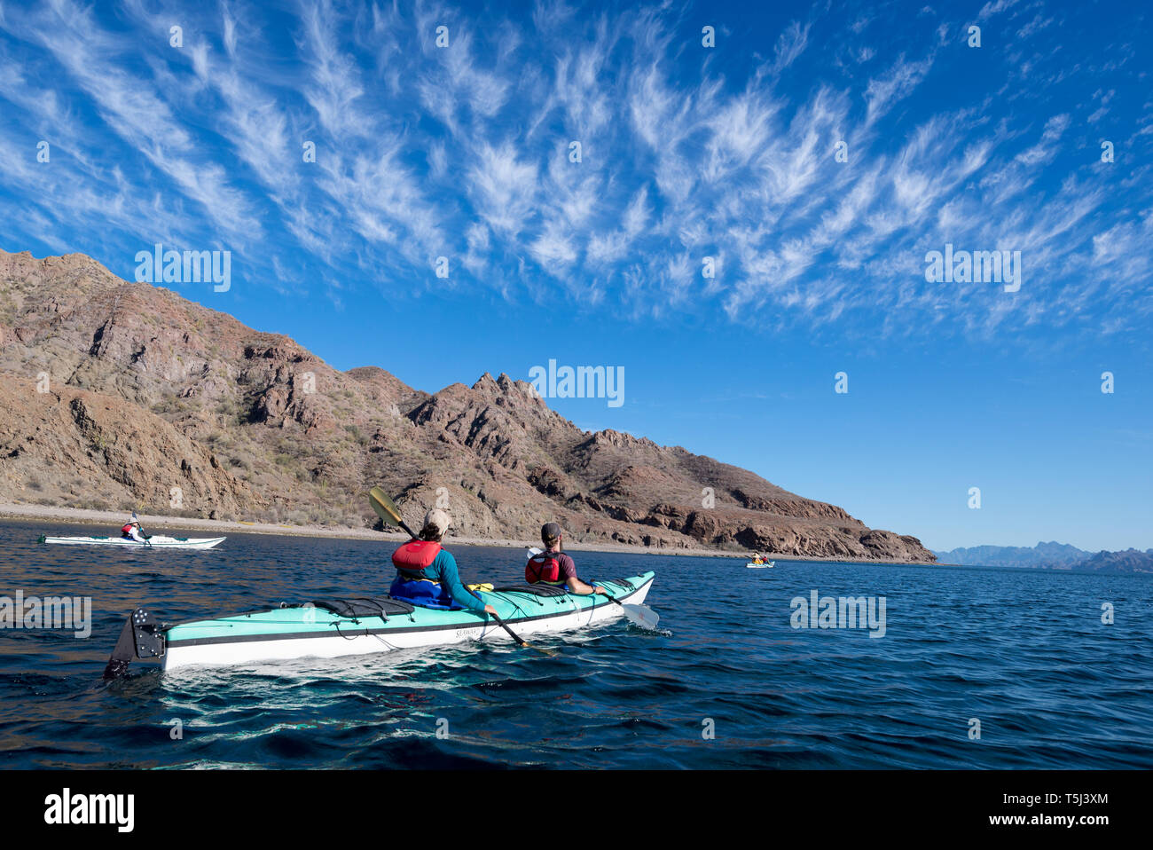 Sea kayaking, Bay of Loreto National Park, Baja California Sur, Mexico ...