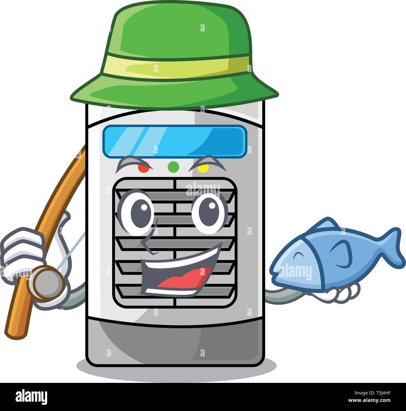 Fishing air cooler isolated with the cartoon Stock Vector Image & Art ...