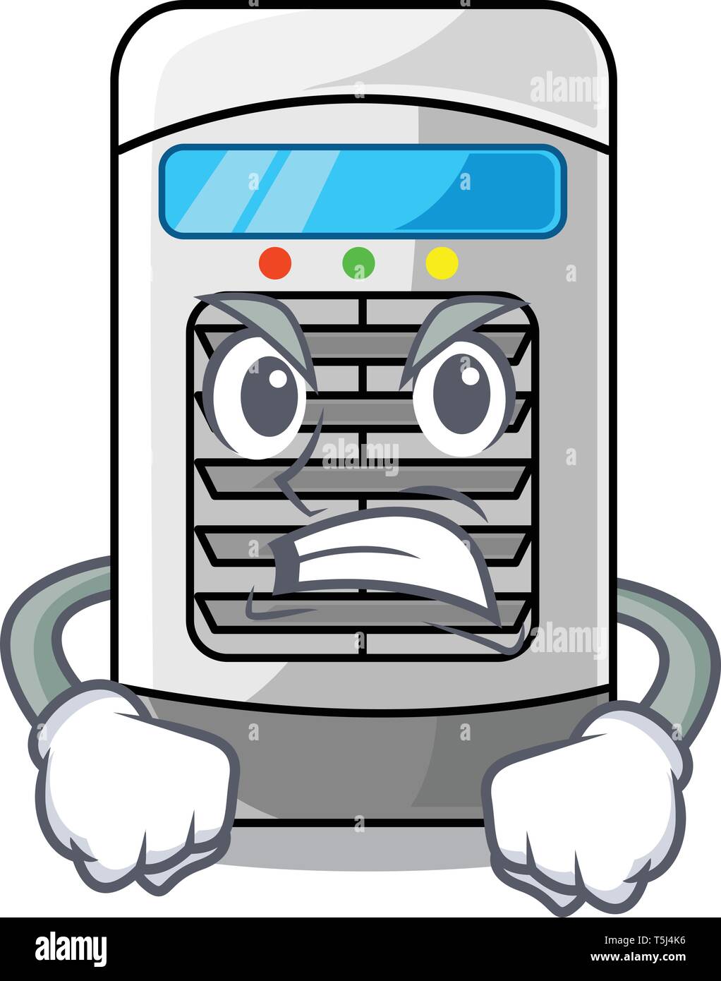 Angry air cooler isolated with the cartoon Stock Vector Image & Art - Alamy