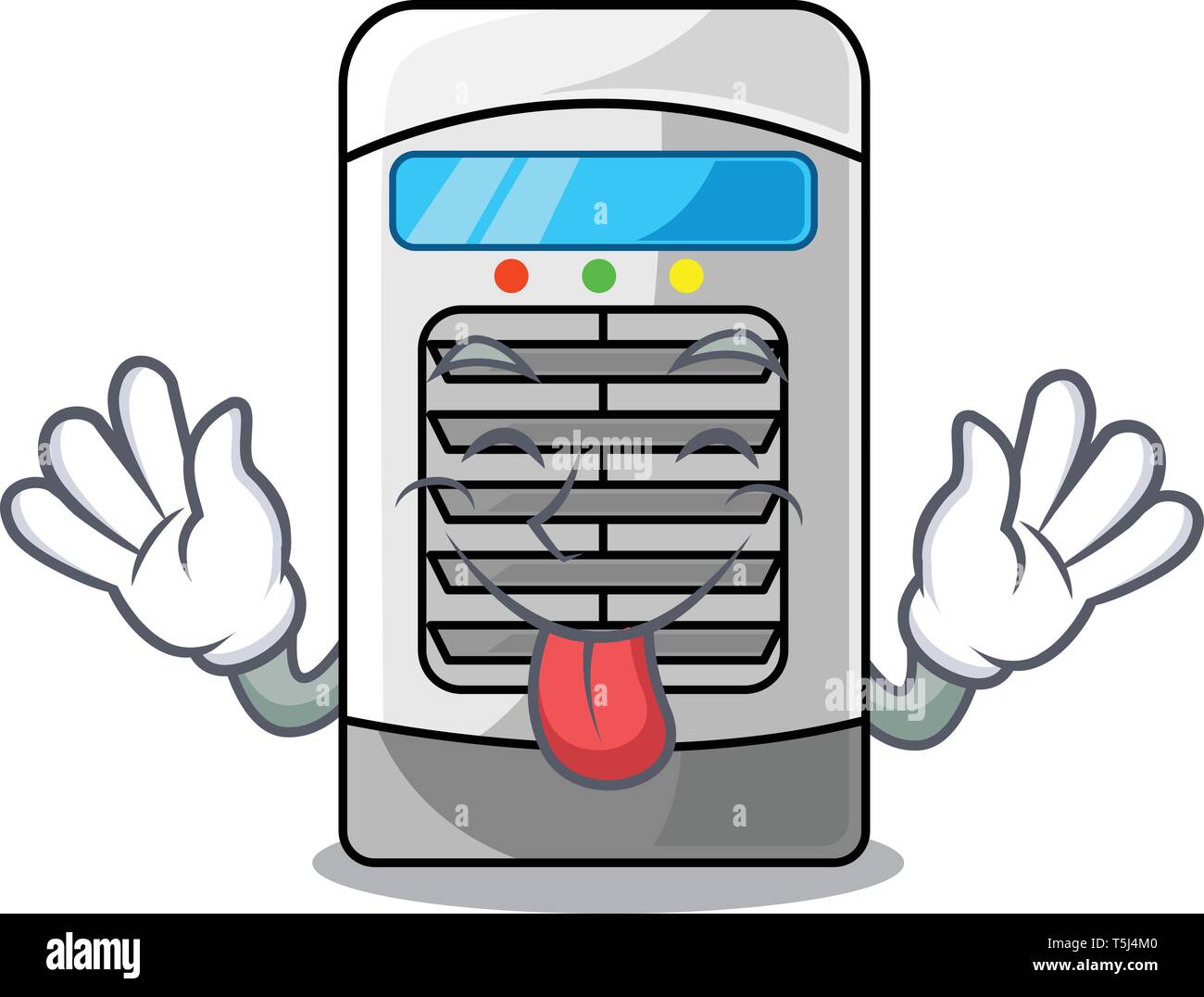 Tongue out air cooler in the cartoon shape Stock Vector Image & Art - Alamy