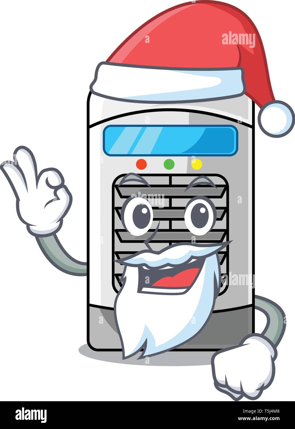 Santa air cooler in the cartoon shape Stock Vector Image & Art - Alamy