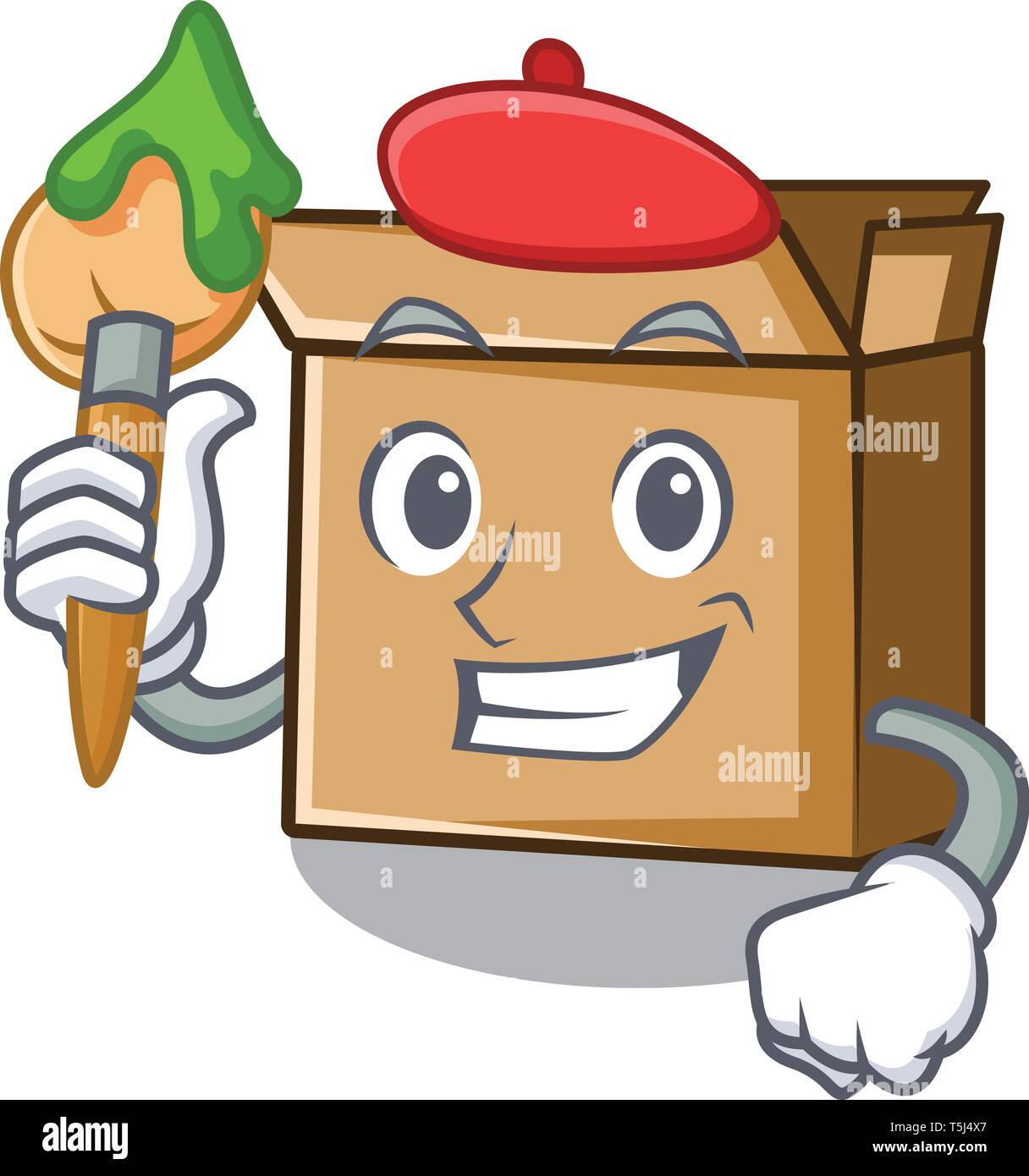 Artist cardboard is placed above cartoon table Stock Vector Image & Art ...