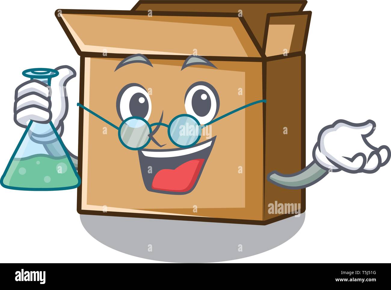 Professor cardboard in the a character shape Stock Vector Image & Art ...