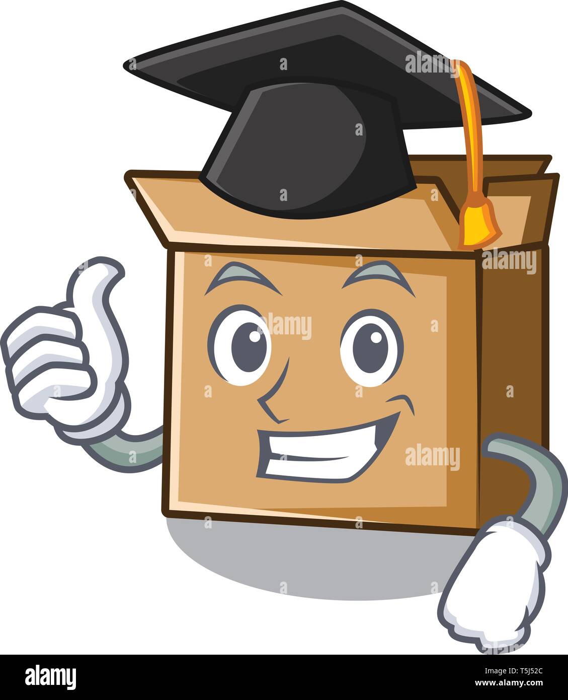 Graduation cardboard in the a character shape Stock Vector Image & Art ...
