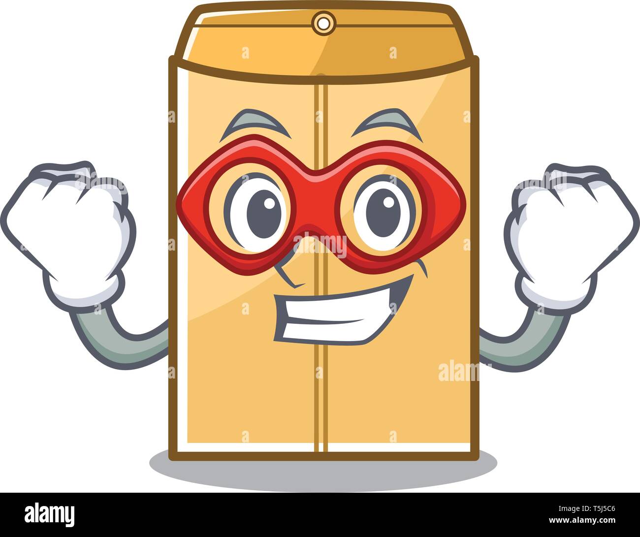 Super hero cartoon envelope mailer in the bag Stock Vector Image & Art ...