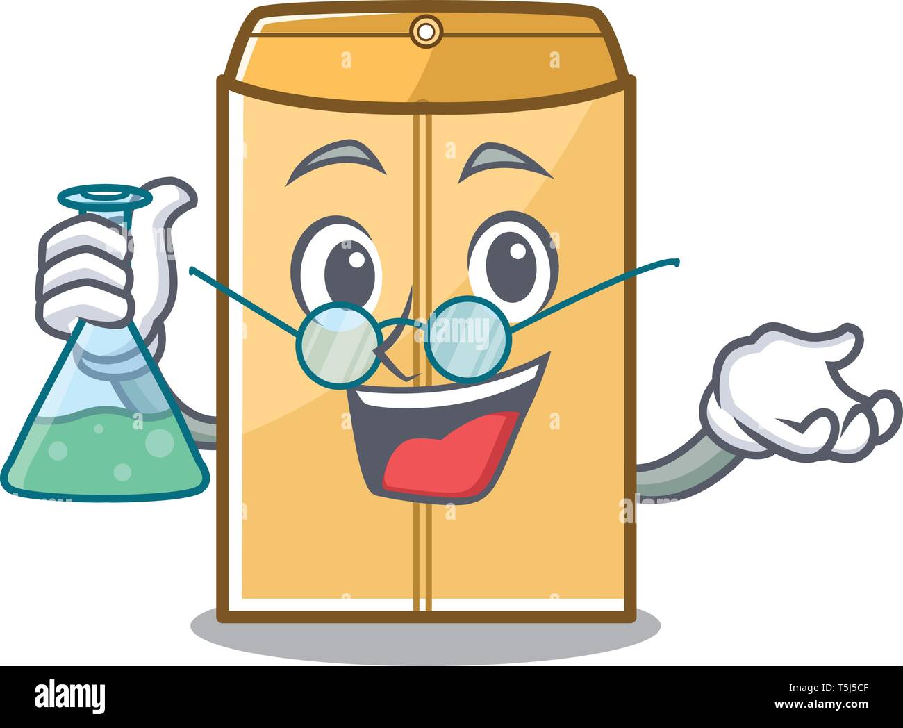 Professor cartoon envelope mailer in the bag Stock Vector Image & Art ...