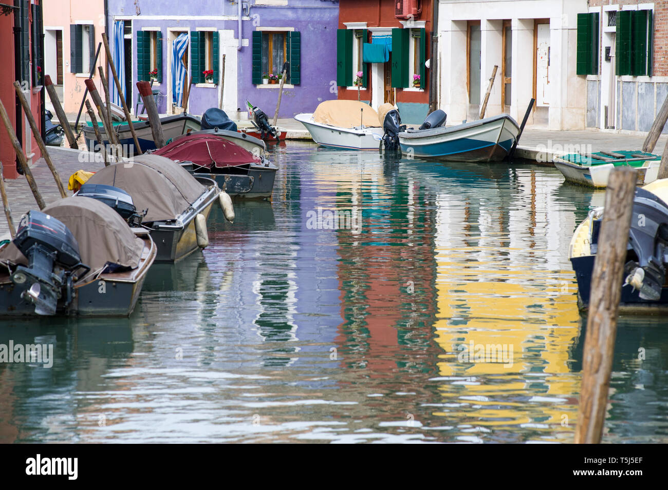 The colorful houses of Burano island (Venice Stock Photo - Alamy