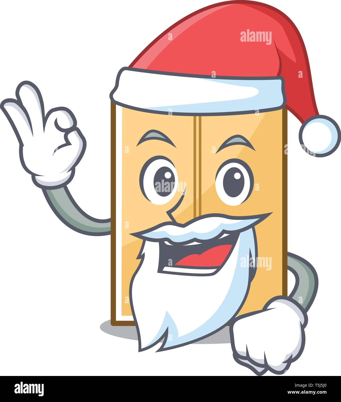 Santa mailer envelope isolated in the cartoon Stock Vector Image & Art ...