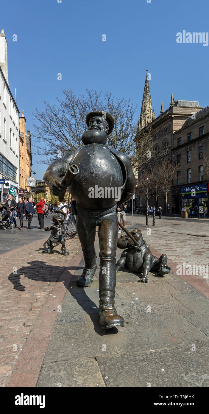 Desperate Dan bronze statue based on the character in british comic ...