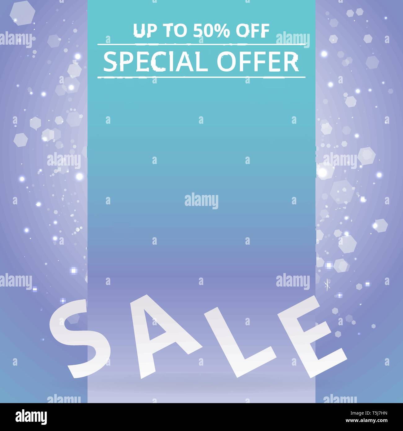 Sale banner template, 3d figures realistic vector primitives ...