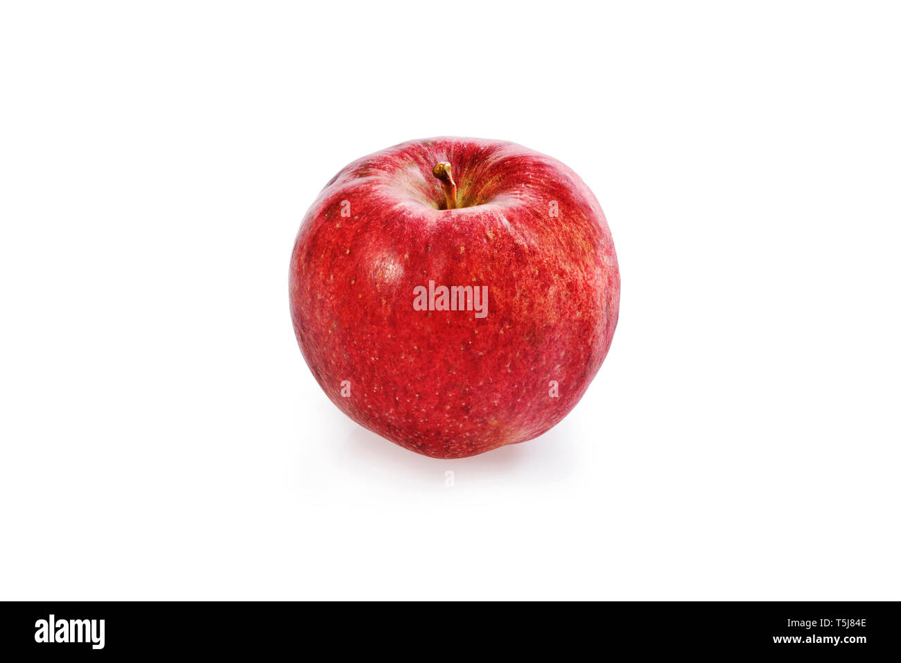 Ripe red apple isolated on white background Stock Photo - Alamy