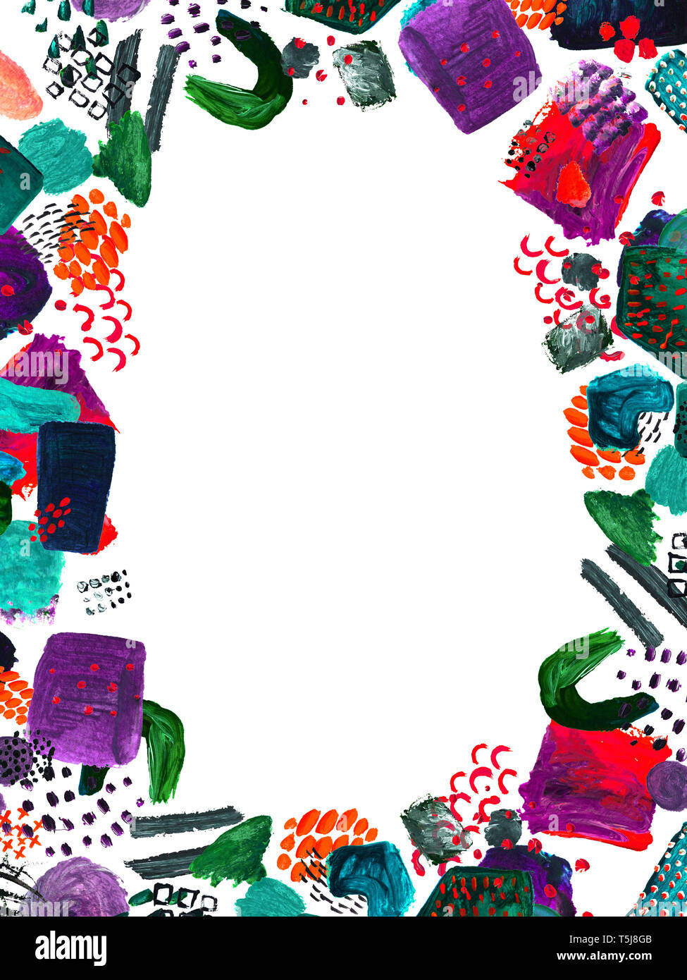 Hand drawn frame and place for your text Stock Photo - Alamy