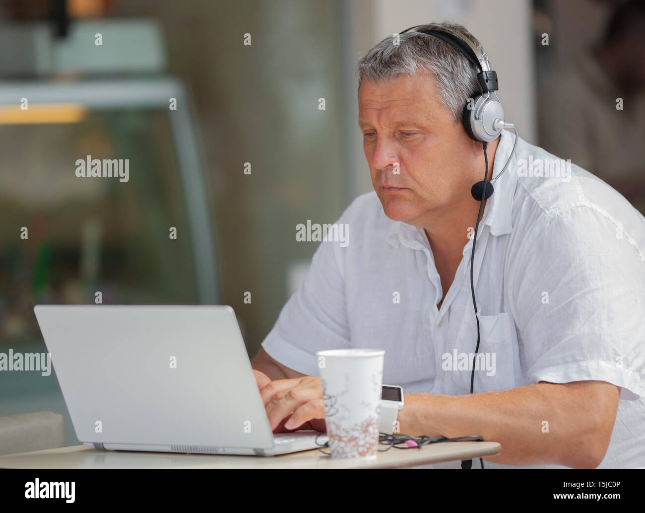An outdoor chat-session Stock Photo - Alamy