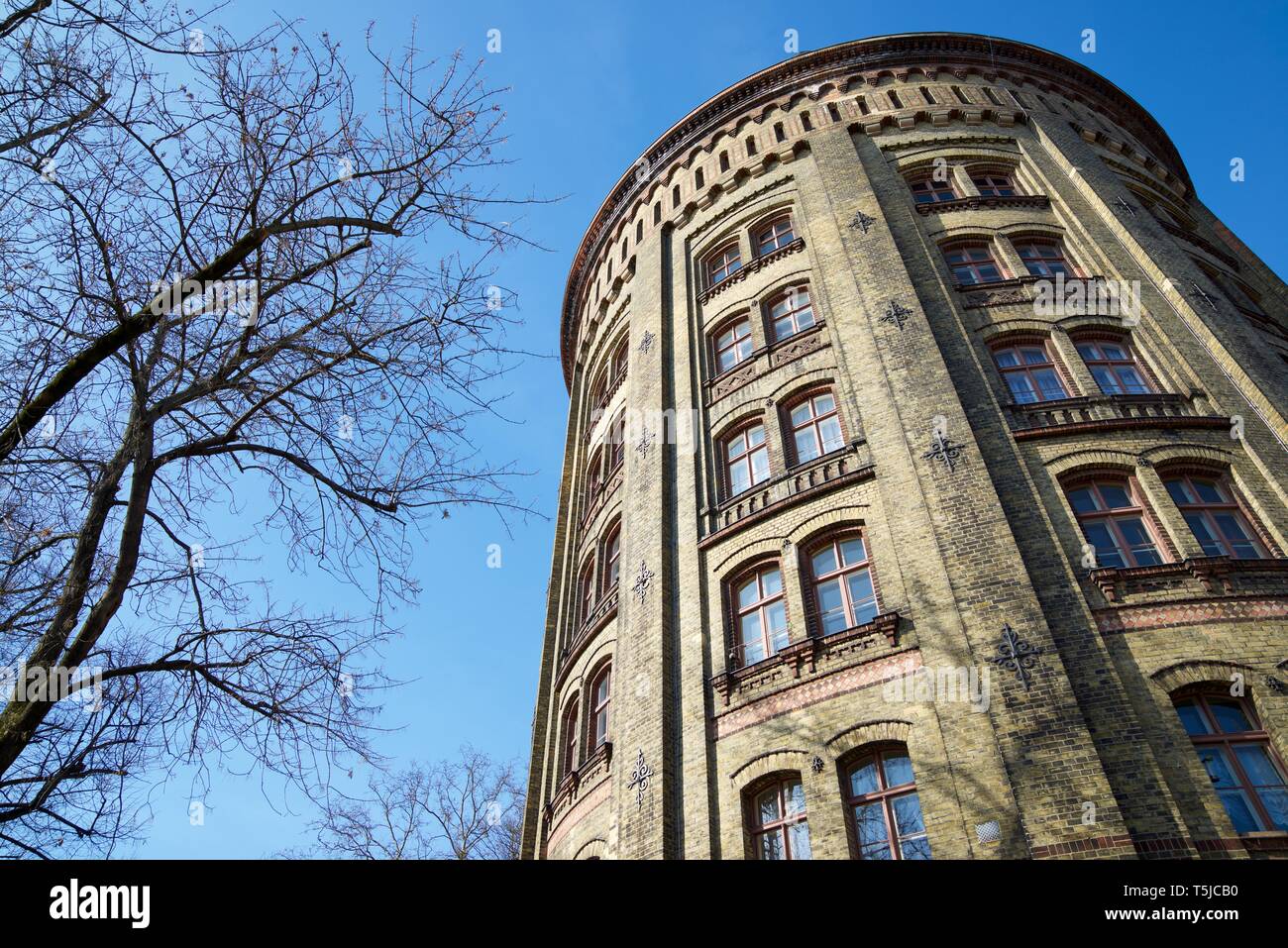 Water Tower in Berlin, Germany. This tower is a symbol for Prenzlauer ...