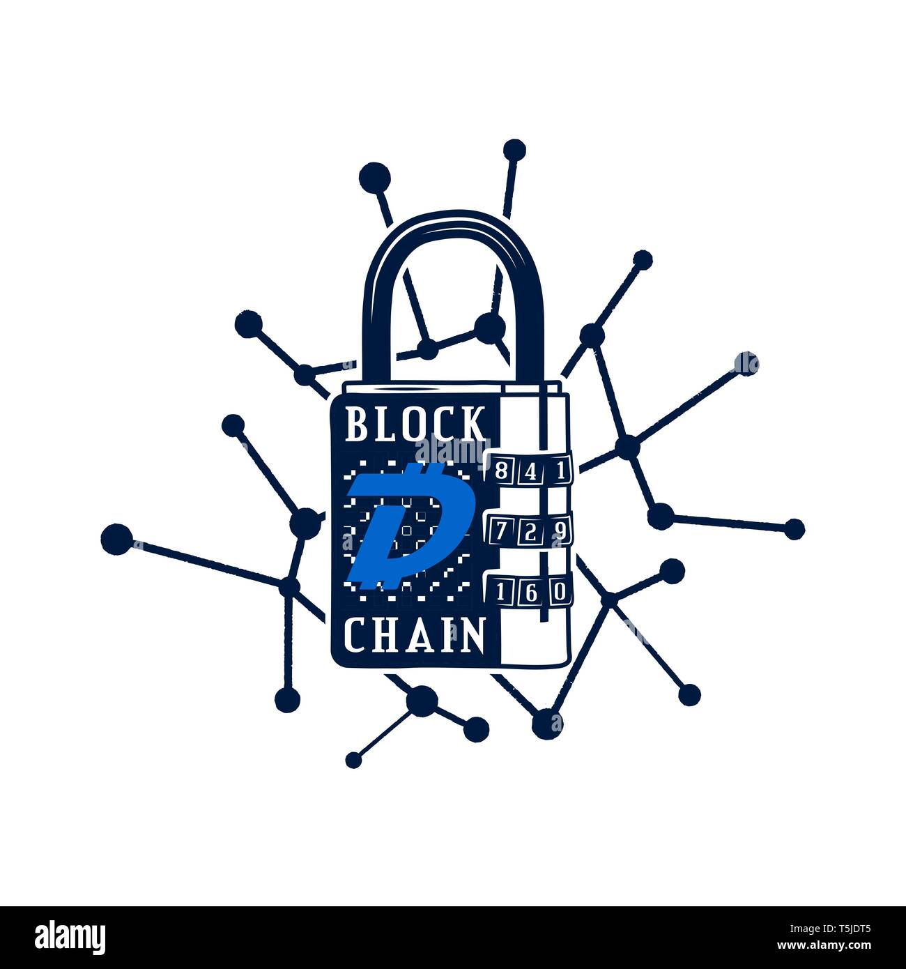 Blockchain logo Stock Vector Images - Alamy