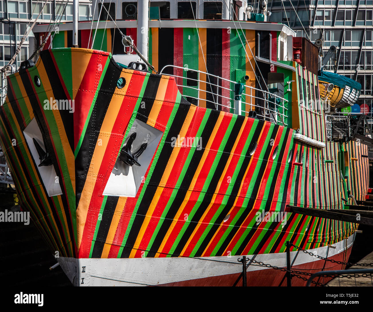 The pilot ship Edmund Gardner in Canning Graving Docks, Liverpool was ...