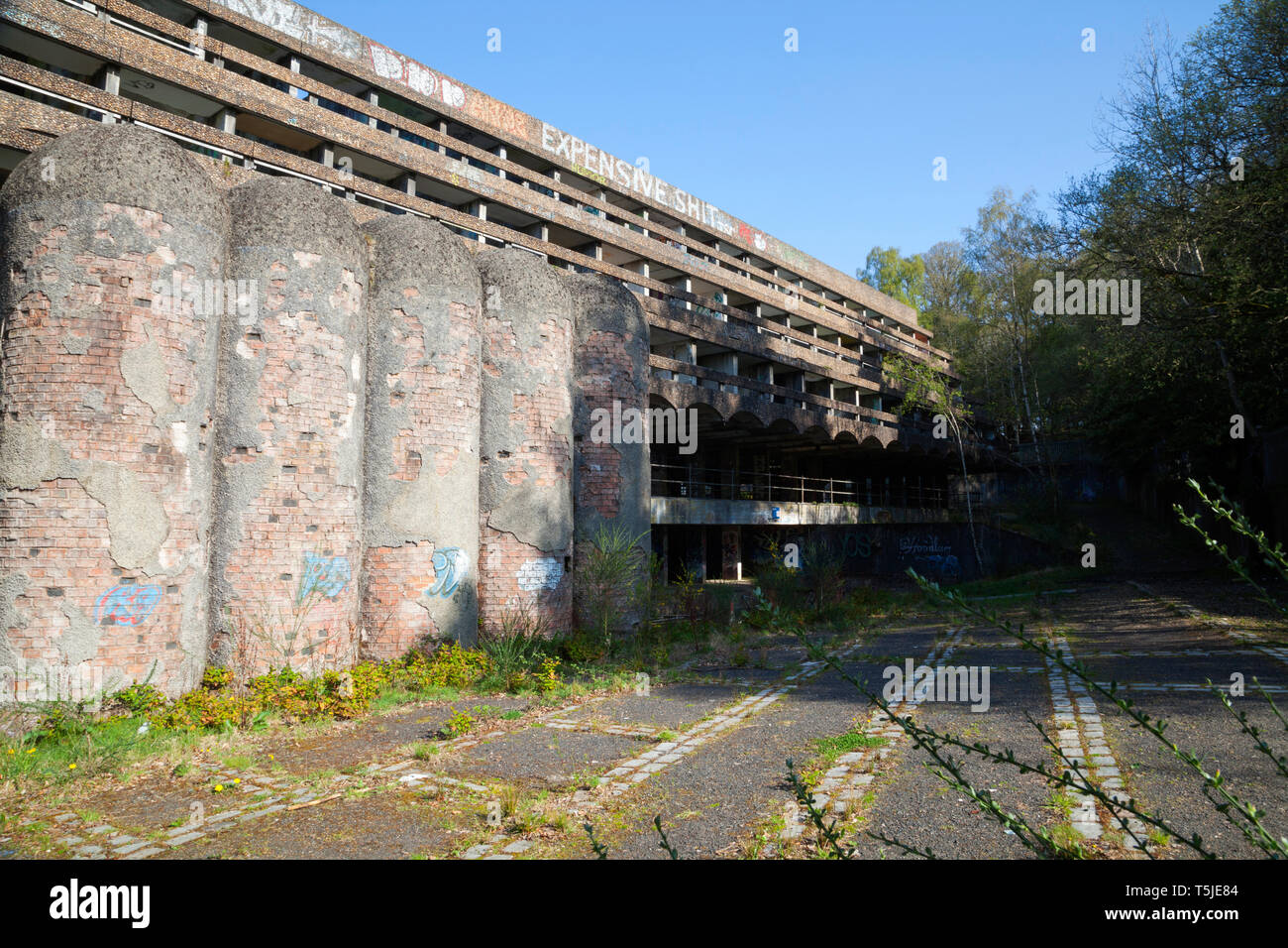 The ruined, A listed, St Peters Seminary, Cardross, Scotland ...